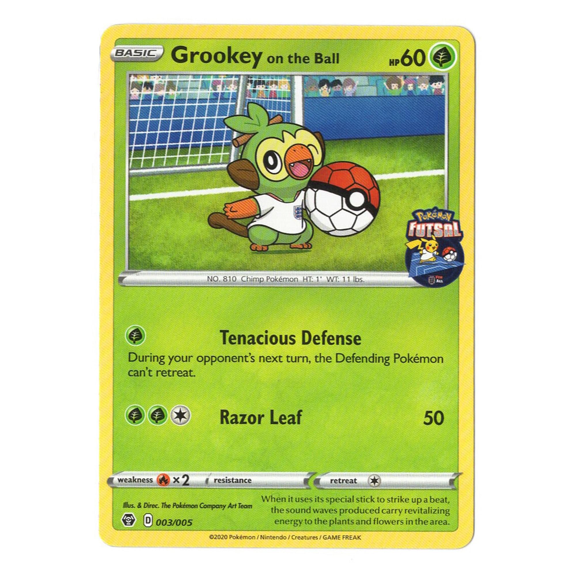 Pokemon Futsal 2020 Promo Trading Card | Grookey | Free Shipping