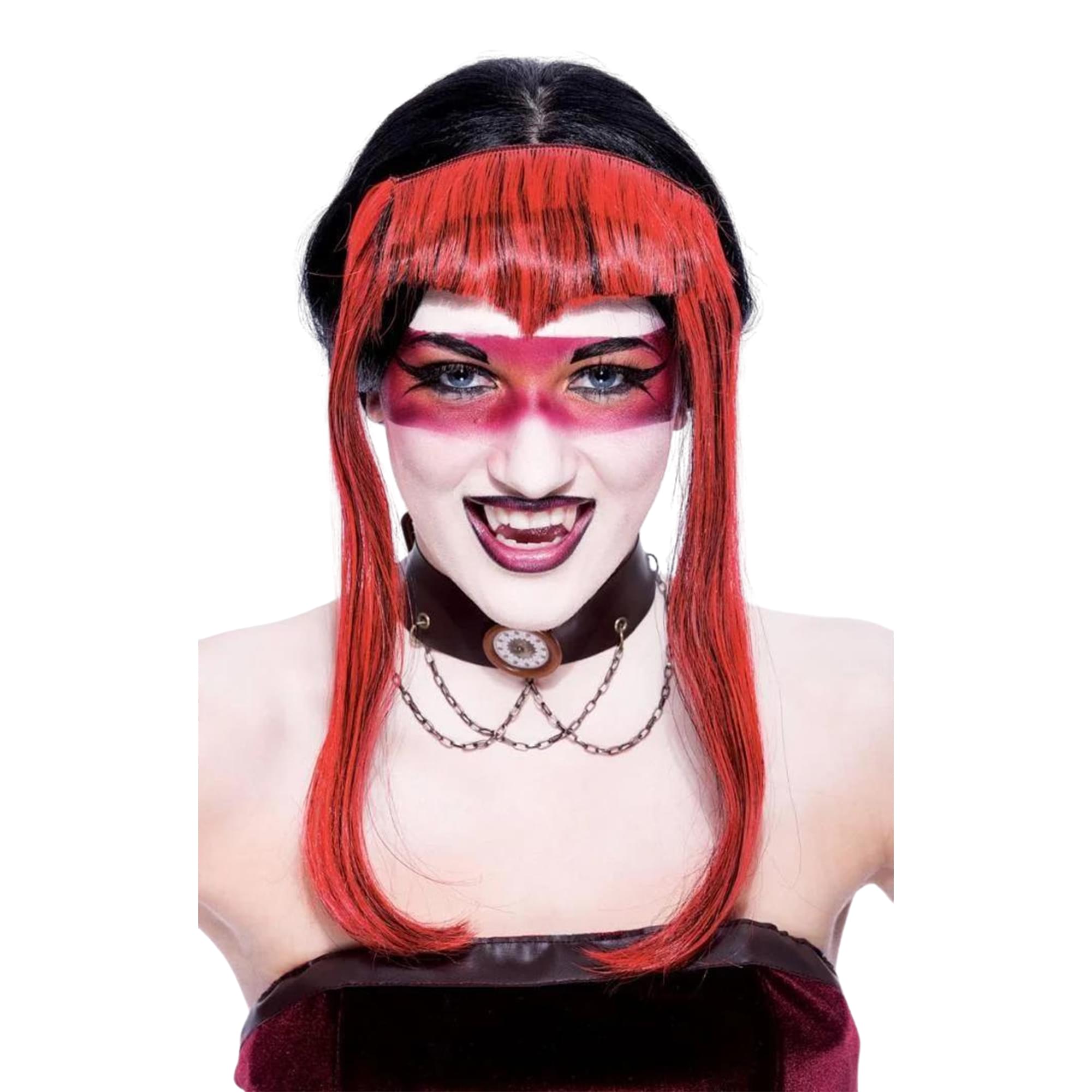 Chelsea Widow Peak Red Adult Costume Wig | Free Shipping