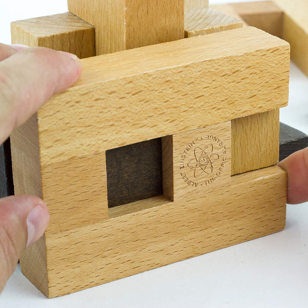 The Einstein Collection Letter Block Puzzle | 12 Challenges | Free Shi