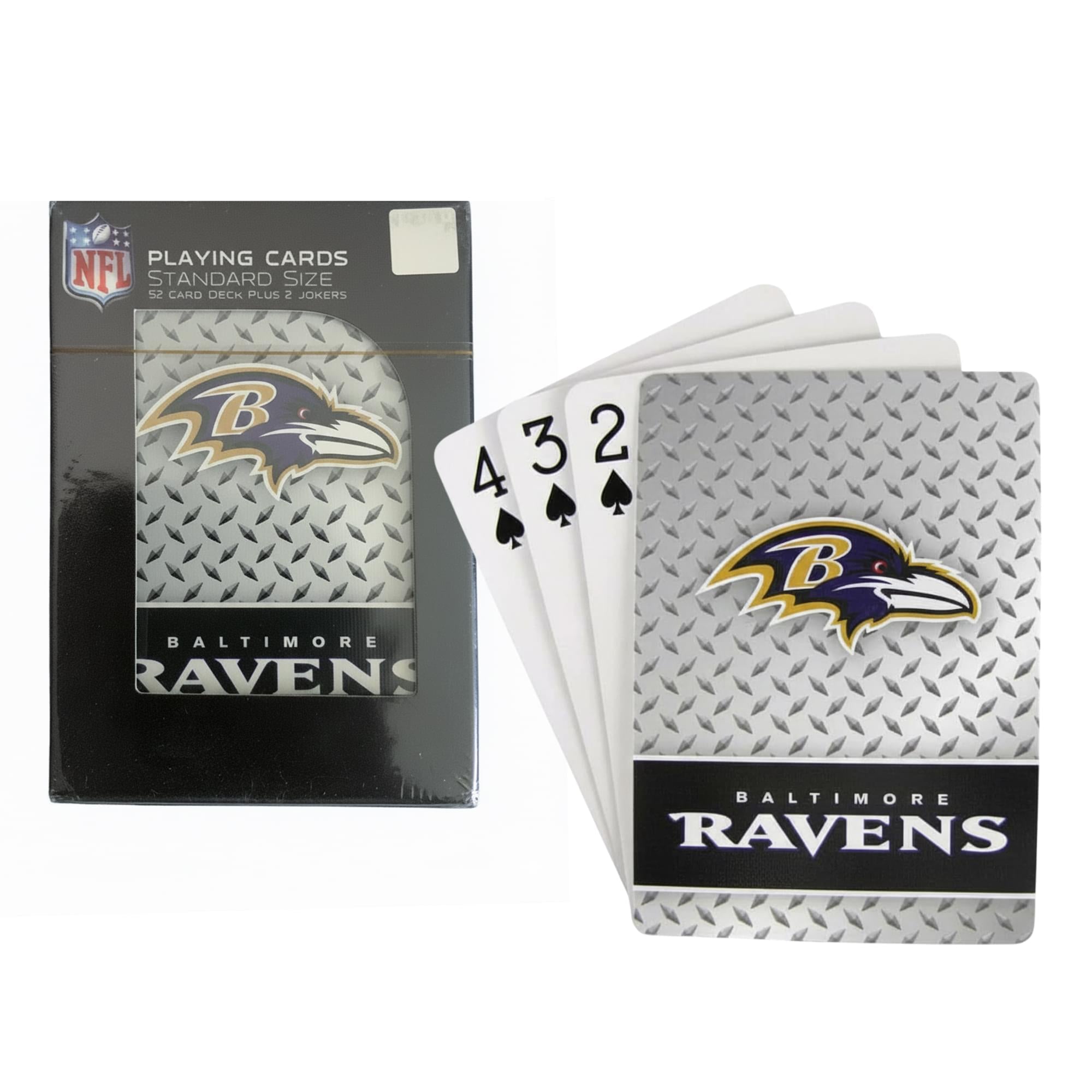 Baltimore Ravens NFL Diamond Plate Playing Cards | Free Shipping
