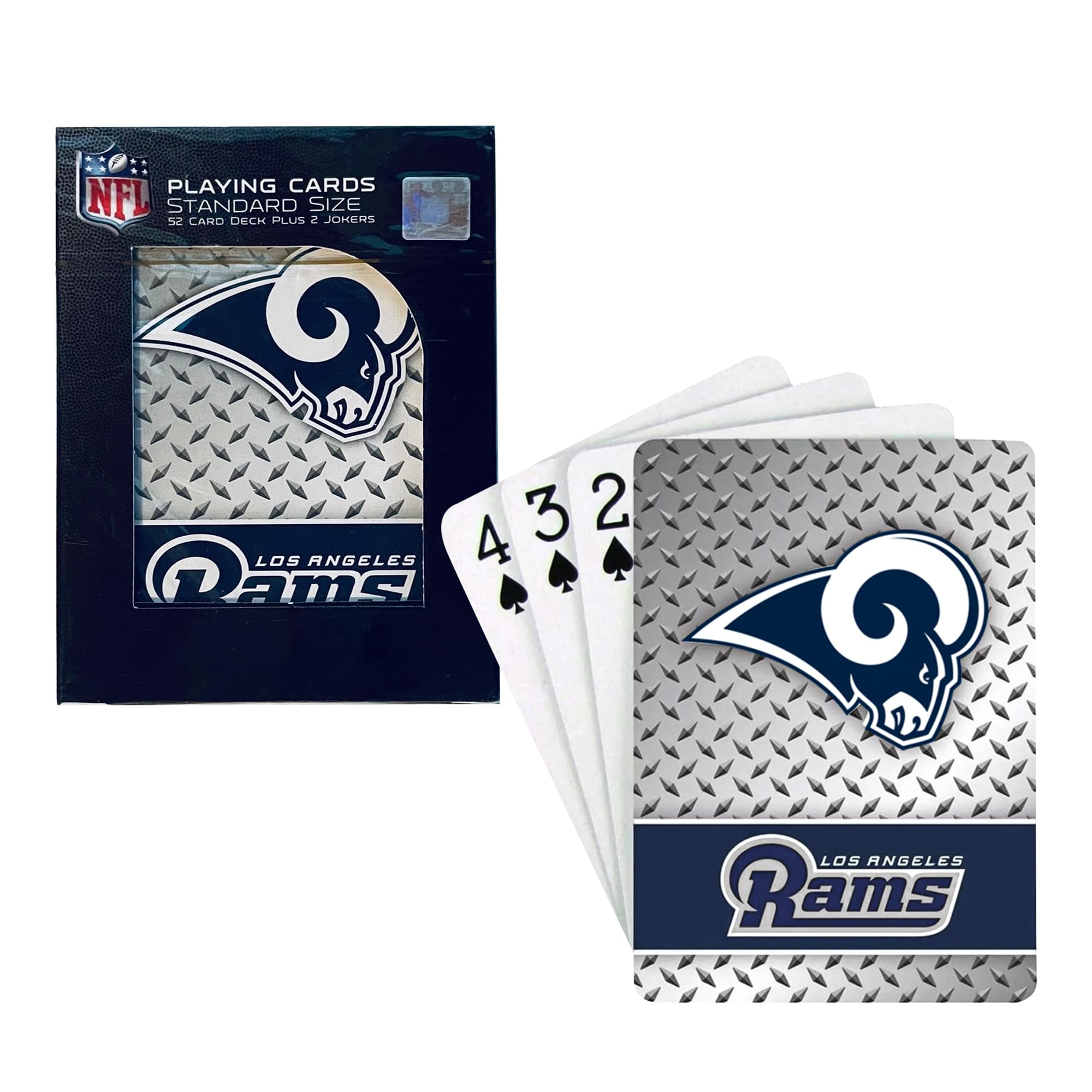 LA Rams (Old Logo) NFL Diamond Plate Playing Cards | Free Shipping