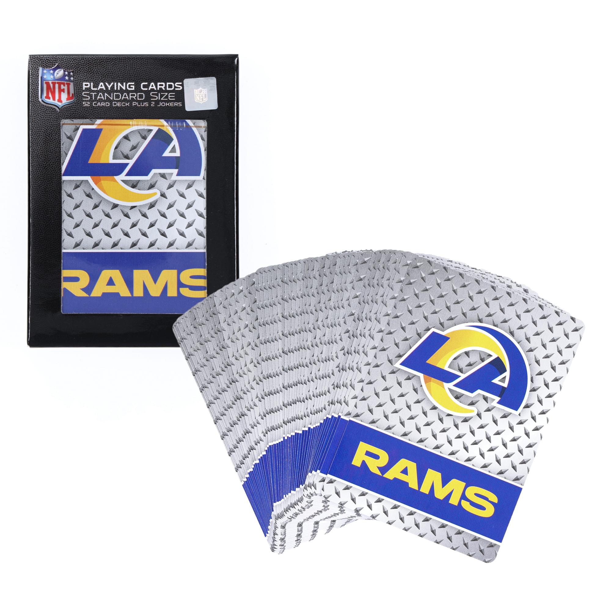 LA Rams NFL Diamond Plate Playing Cards | Free Shipping