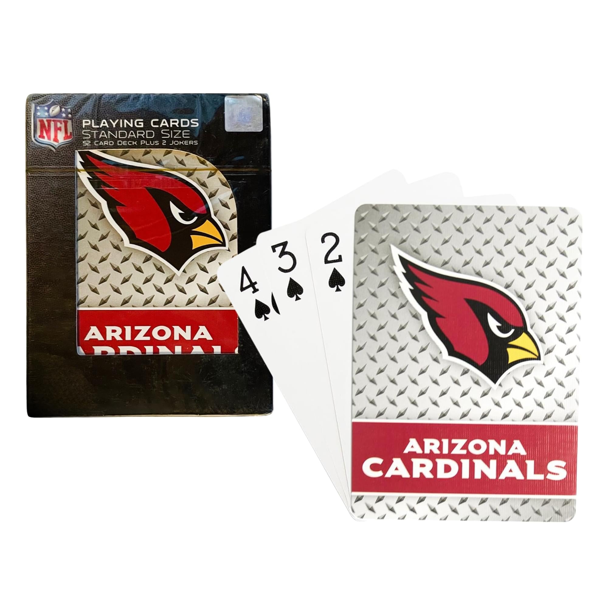 Arizona Cardinals NFL Diamond Plate Playing Cards | Free Shipping