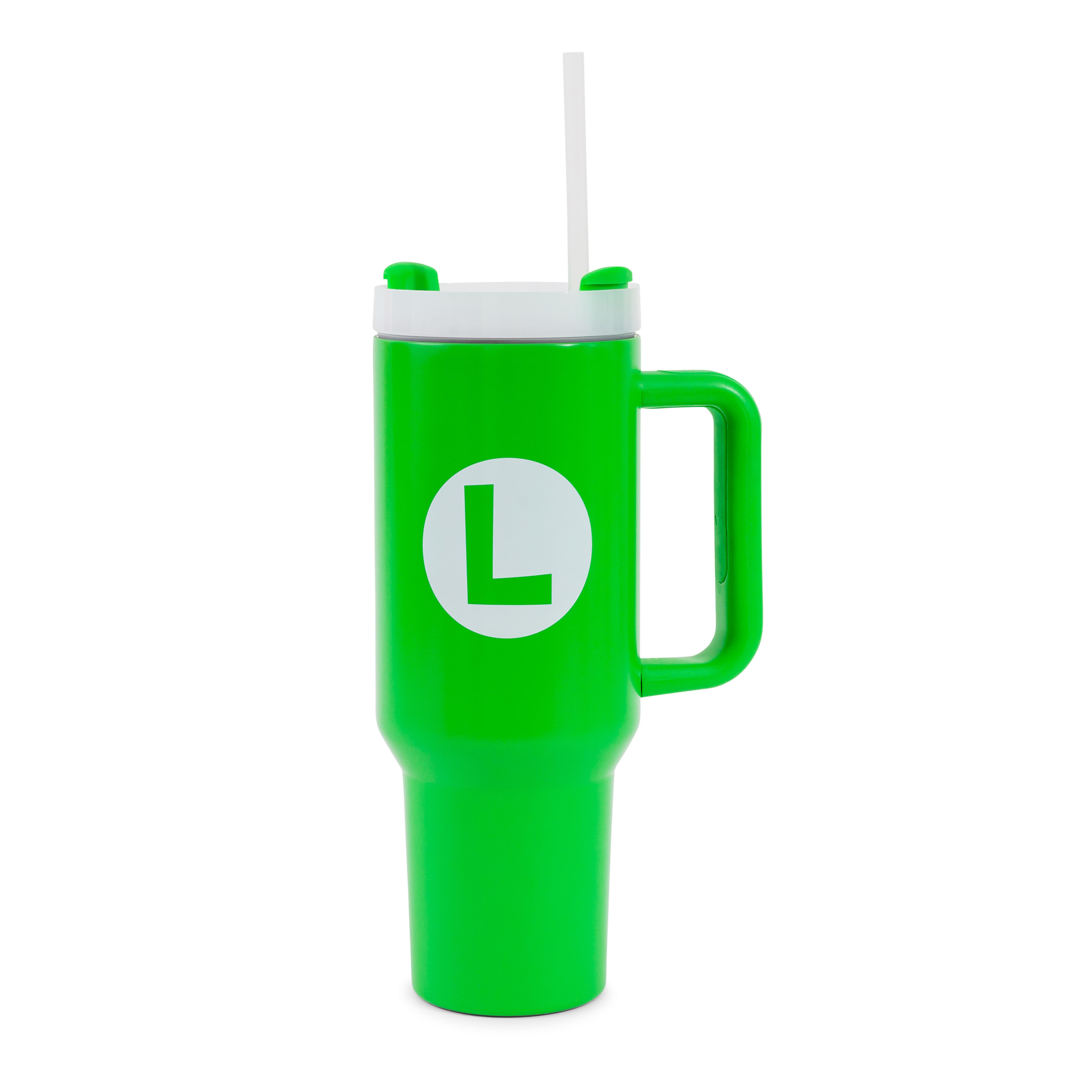 Super Mario Bros. Luigi Icon 40oz Travel Mug | Free Shipping