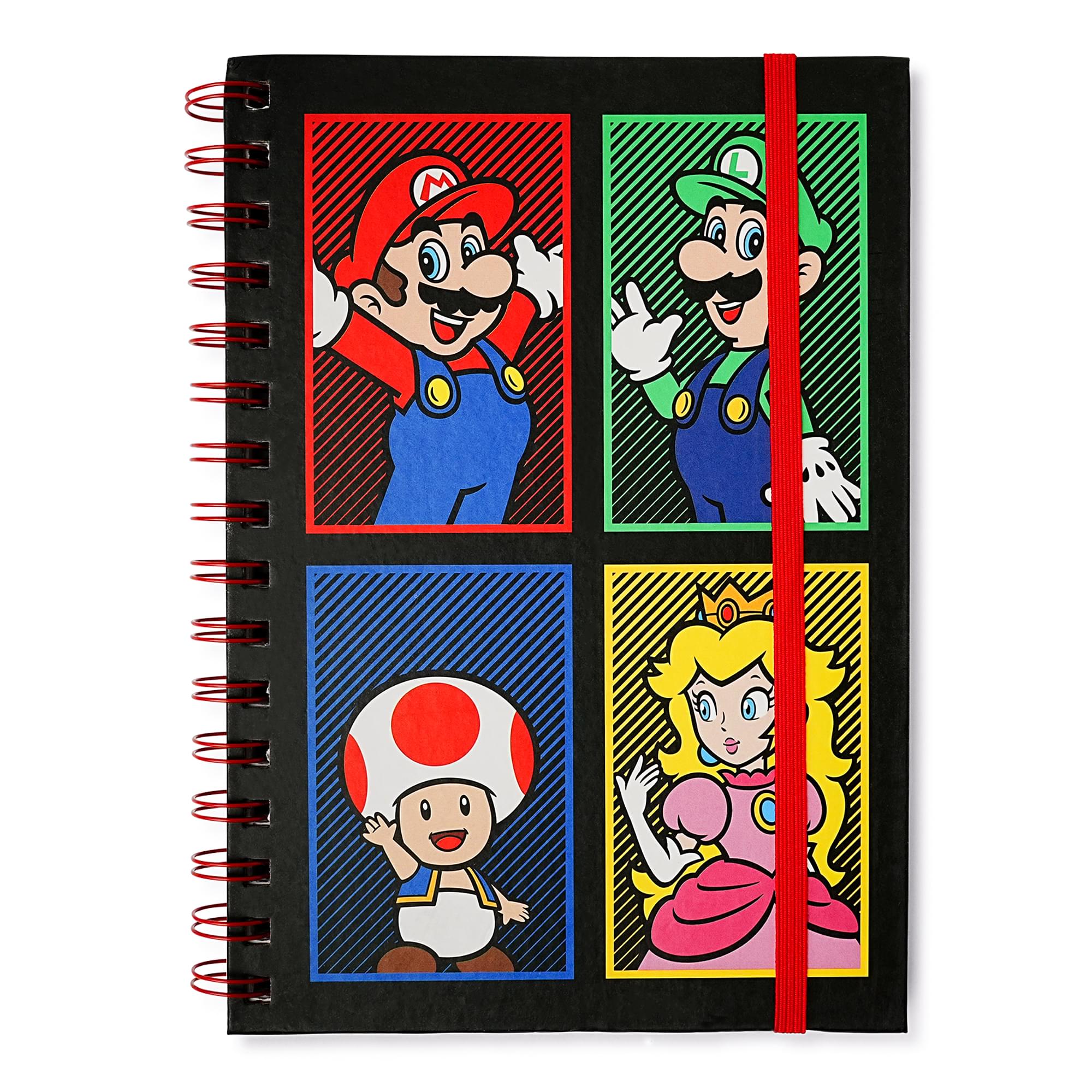 Super Mario 4 Color Spiral Notebook | Free Shipping