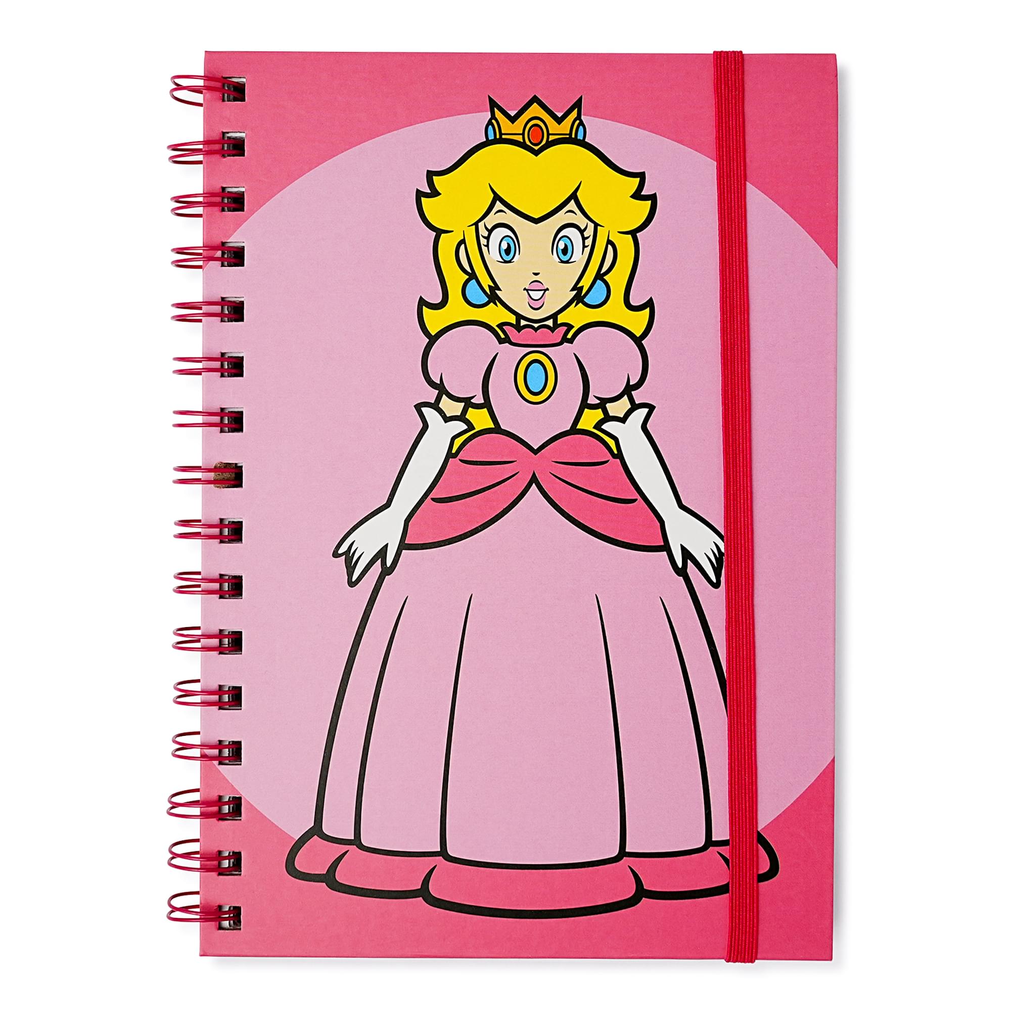 Super Mario Princess Peach Spiral Notebook | Free Shipping