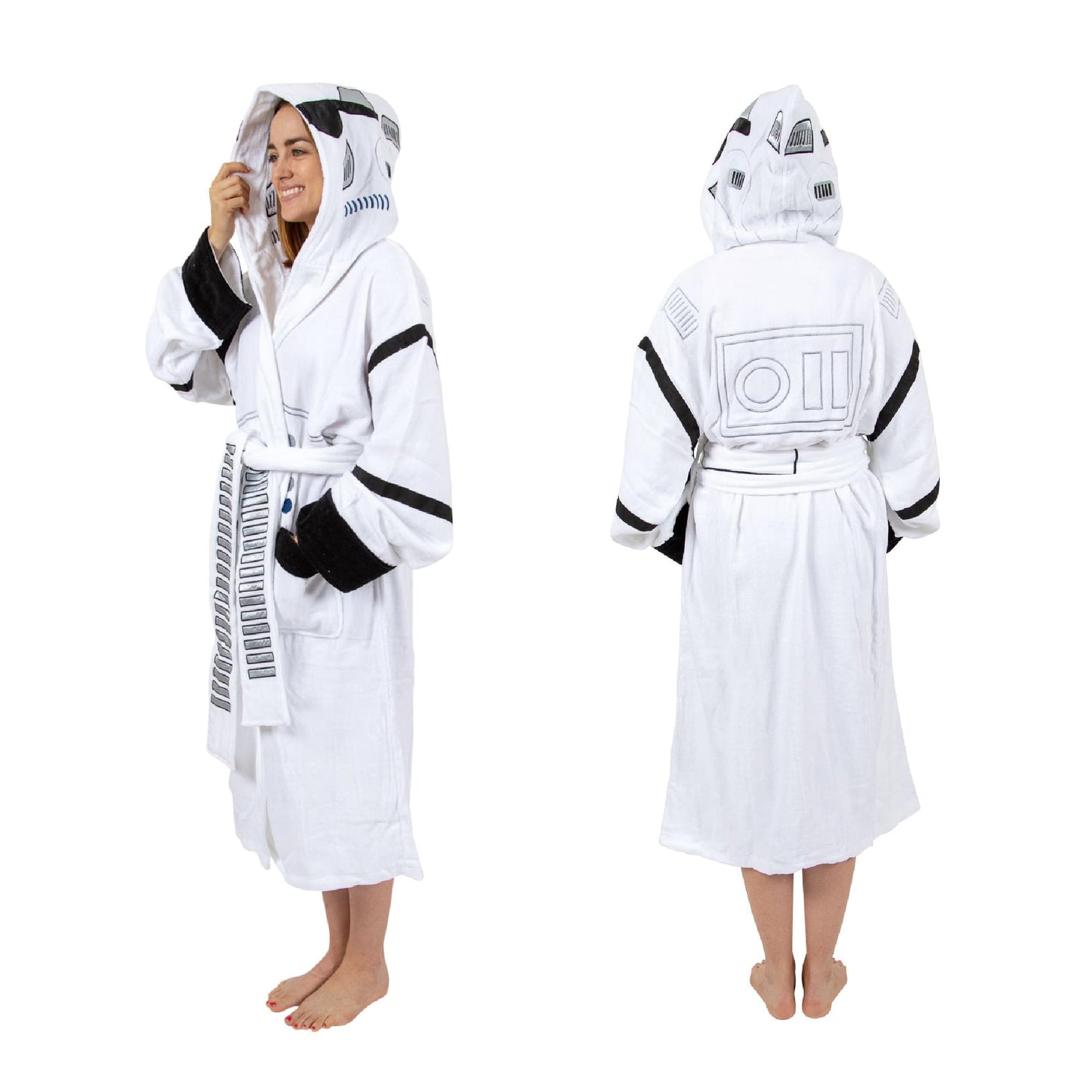 Star Wars Storm Trooper Cotton Hooded Adult Robe | Free Shipping