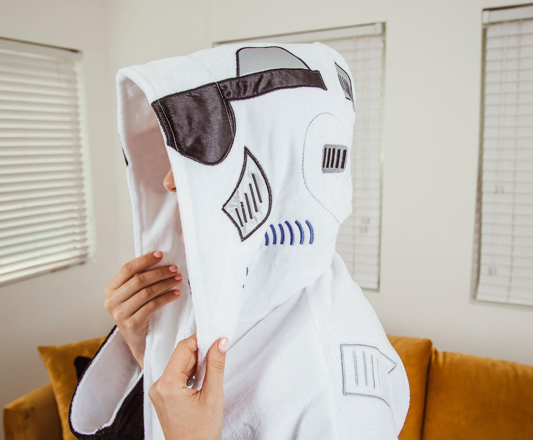 Star Wars Storm Trooper Cotton Hooded Adult Robe | Free Shipping