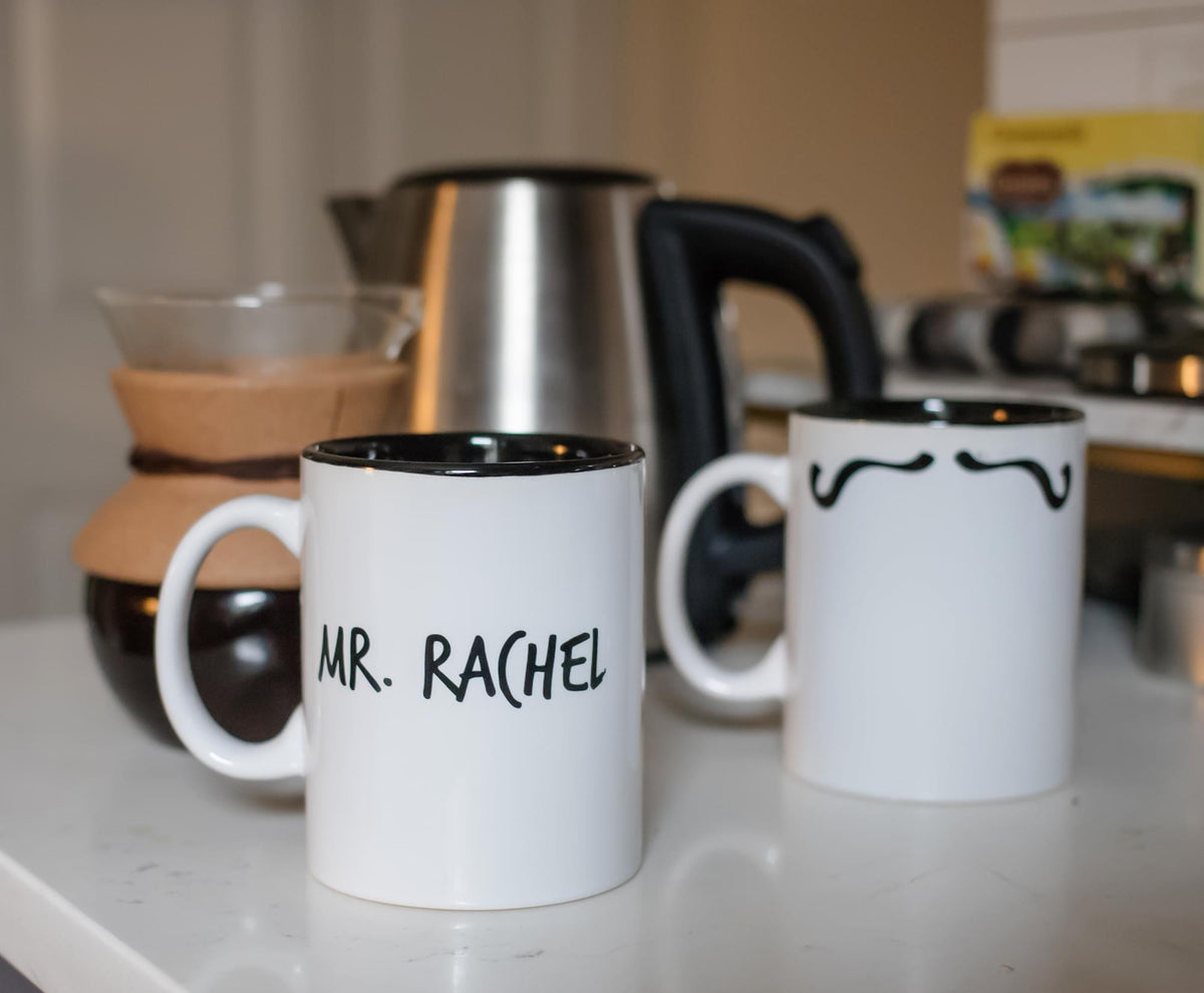 Friends Mr. Rachel & Mrs. Ross Mug Set | Free Shipping