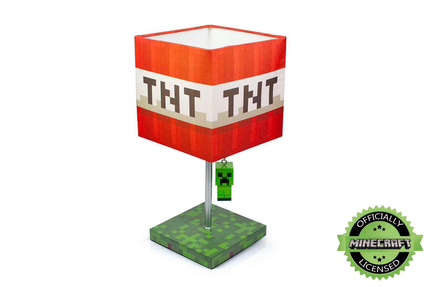Minecraft TNT Block Desk Lamp w/ 3D Creeper Puller | Free Shipping