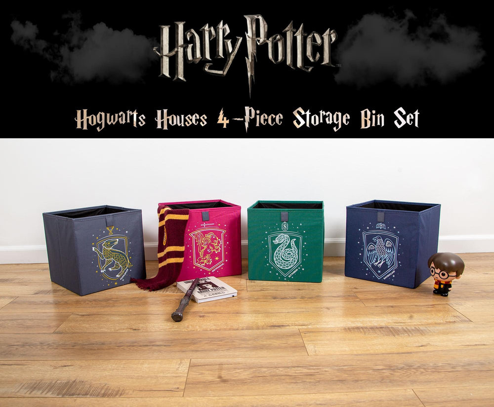 Harry Potter Houses 4 Piece Storage Bin Set | Free Shipping