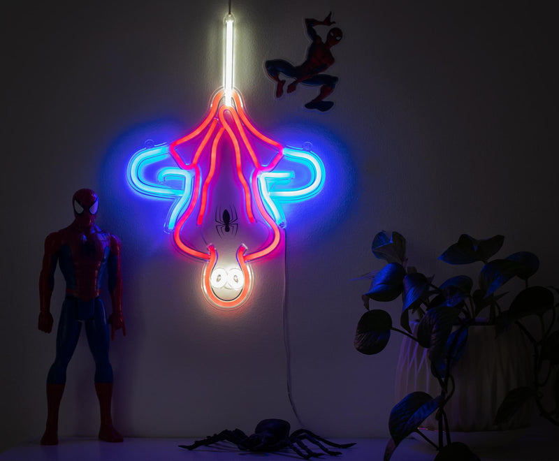 Marvel Spider-Man Hanging LED Neon Wall Light | Free Shipping