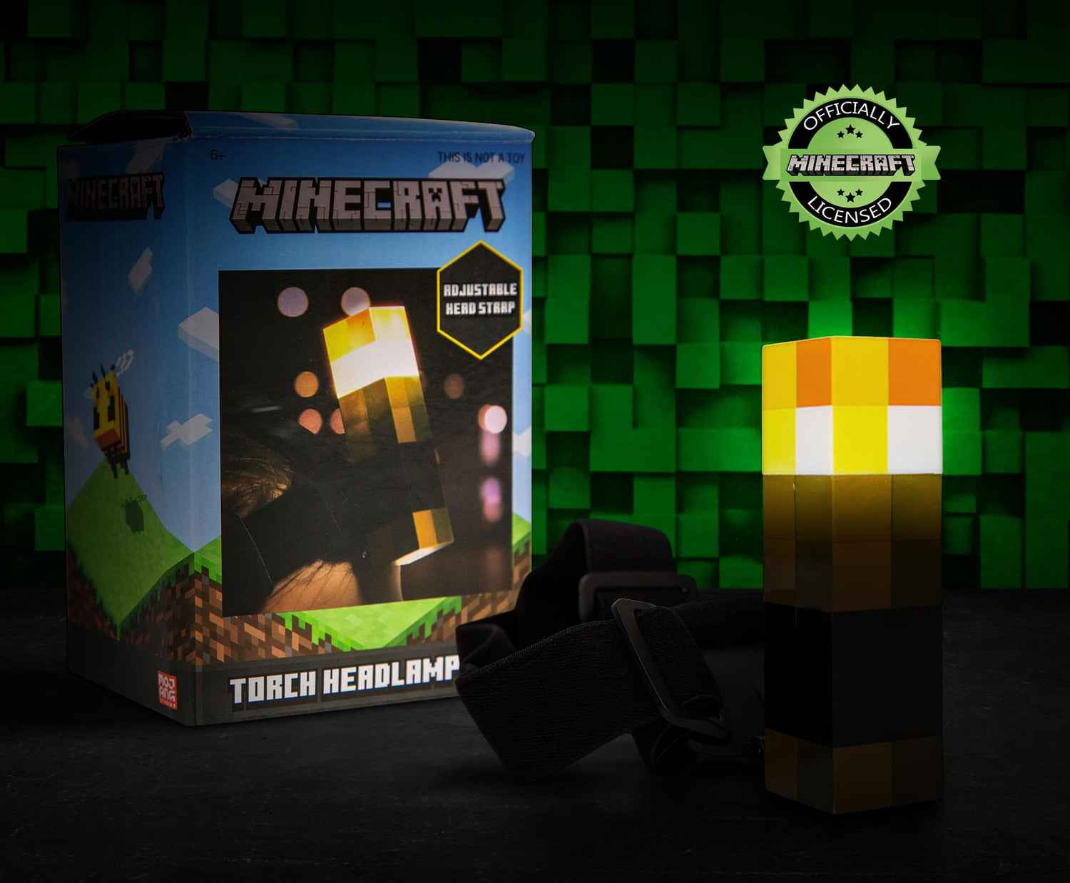 Minecraft Brown Stone Torch Head Lamp | Free Shipping
