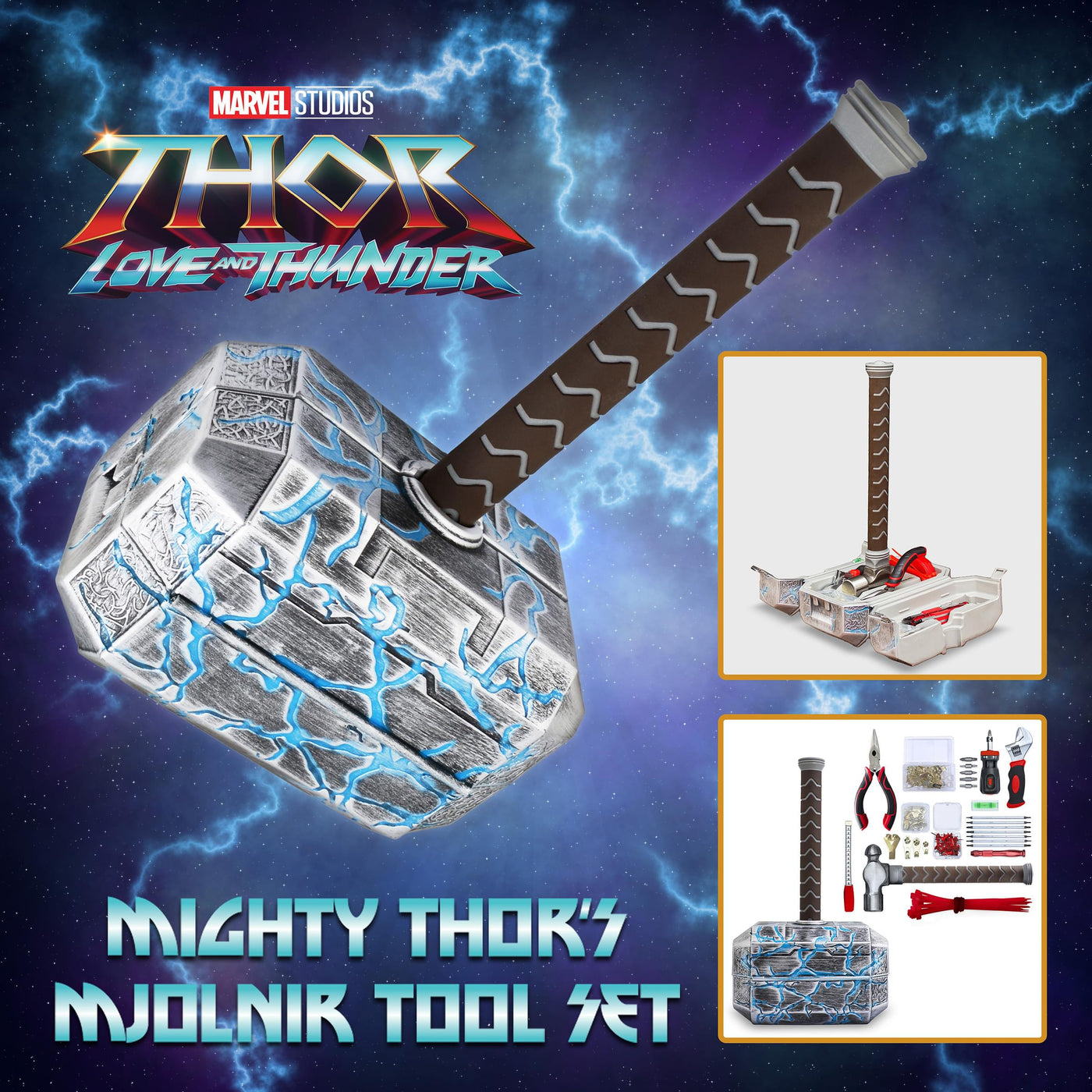 Marvel Thors Hammer 91-Piece Tool Set | Free Shipping