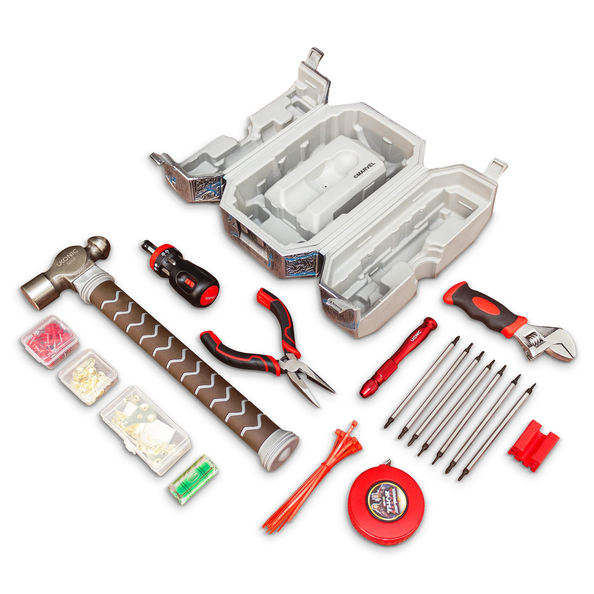 Marvel Thors Hammer 91-Piece Tool Set | Free Shipping