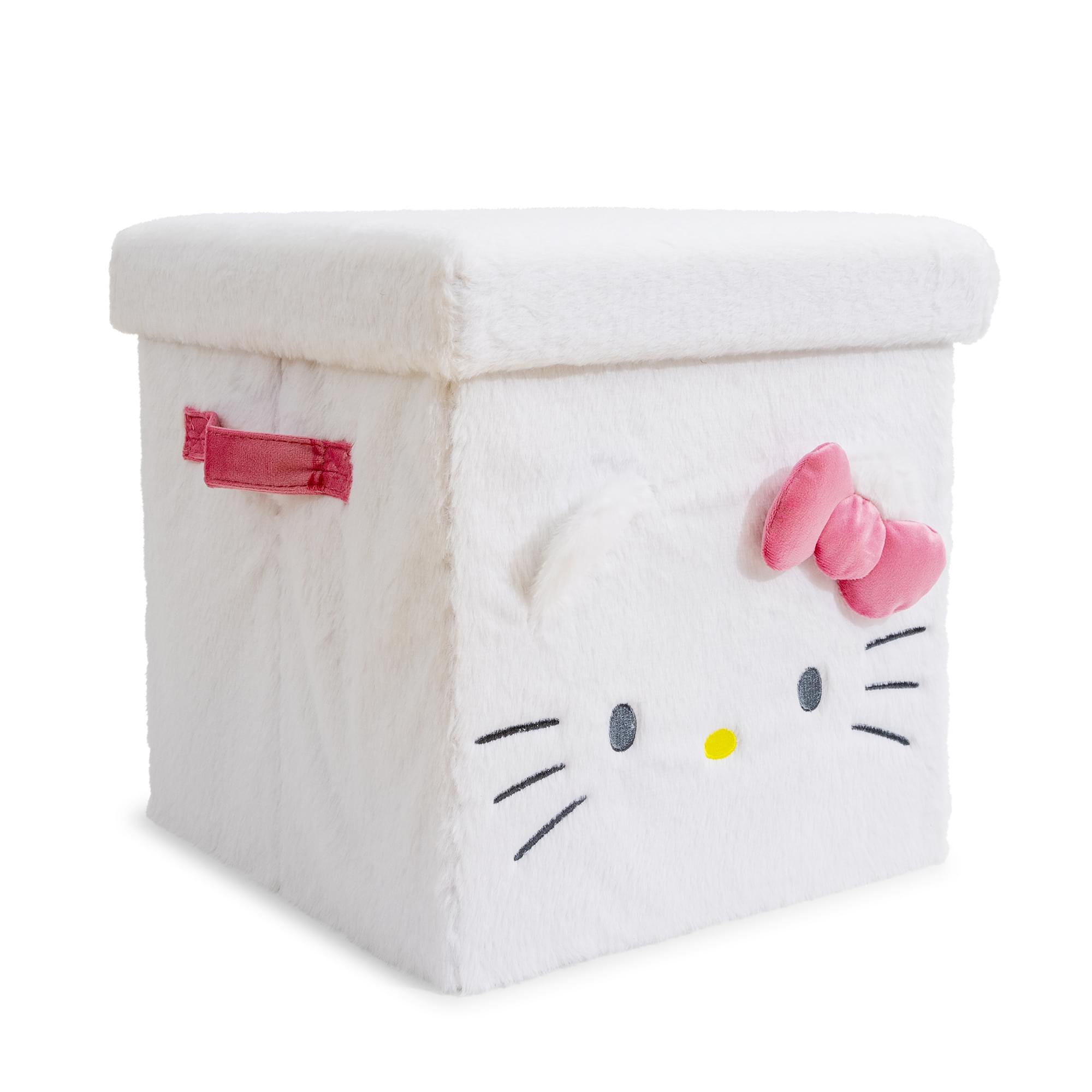 Sanrio Hello Kitty 13 x 13 Inch Plush Storage Cube | Free Shipping