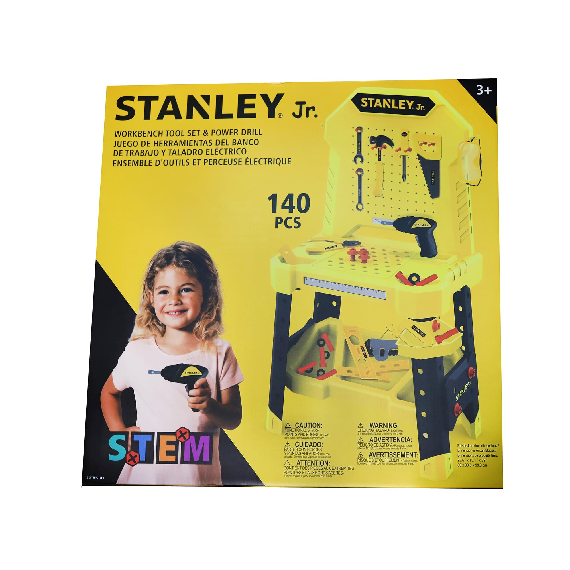 Stanley Jr. Workbench Mega Tool Set | 140 Pieces | Free Shipping