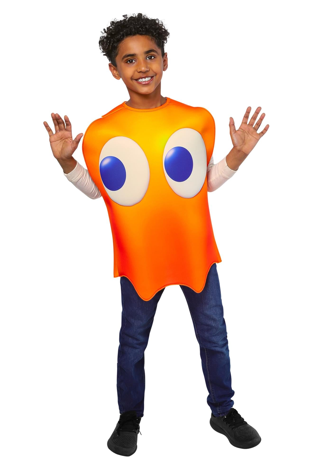 Pac-Man Clyde Ghost Child Costume | One Size | Free Shipping