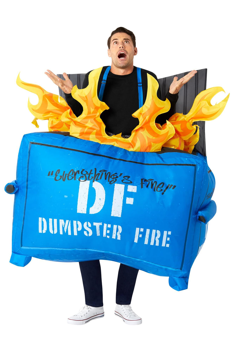 Dumpster Fire Adult Inflatable Costume | One Size | Free Shipping