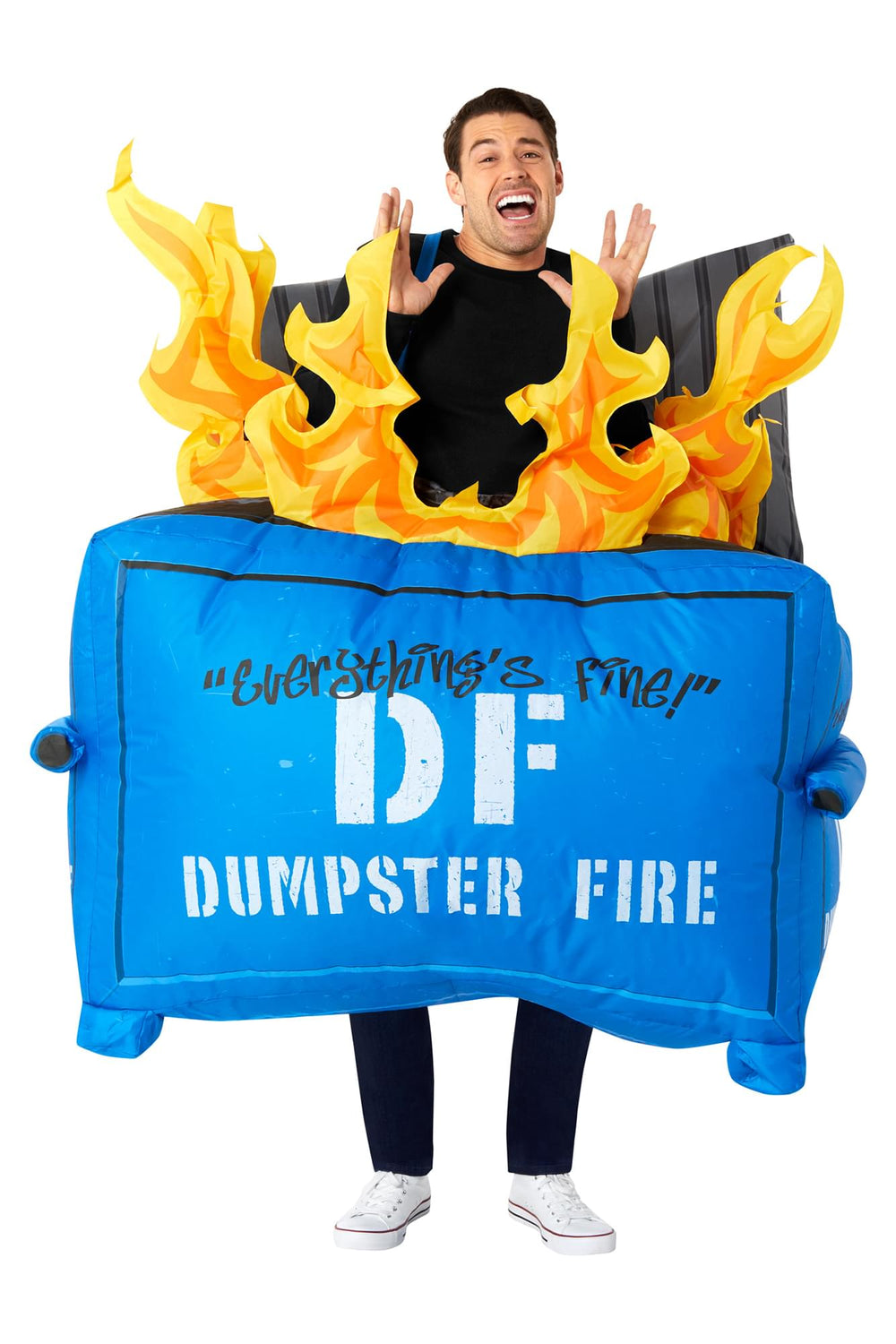 Dumpster Fire Adult Inflatable Costume | One Size | Free Shipping