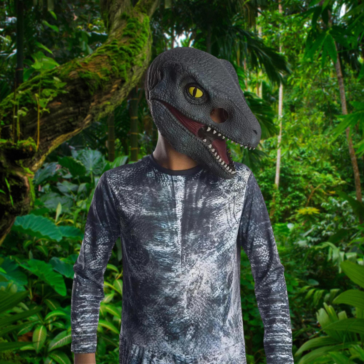 Jurassic World: Fallen Kingdom Blue Raptor 3/4 Child Mask | Free Shipp