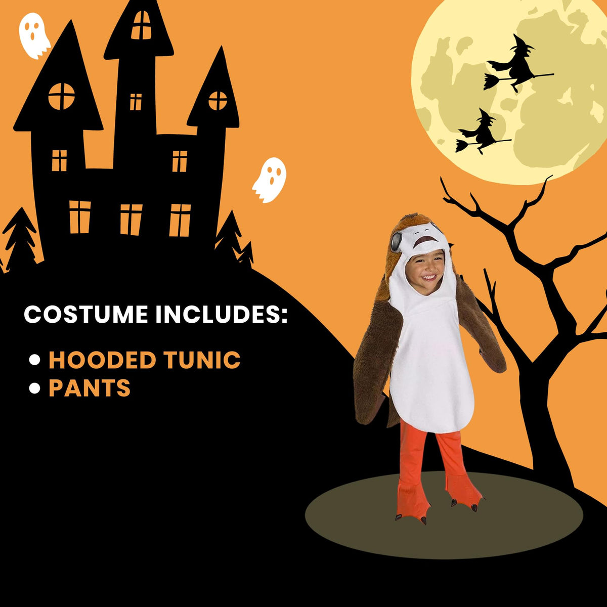 Star Wars The Last Jedi Deluxe Porg Toddler Costume | Free Shipping