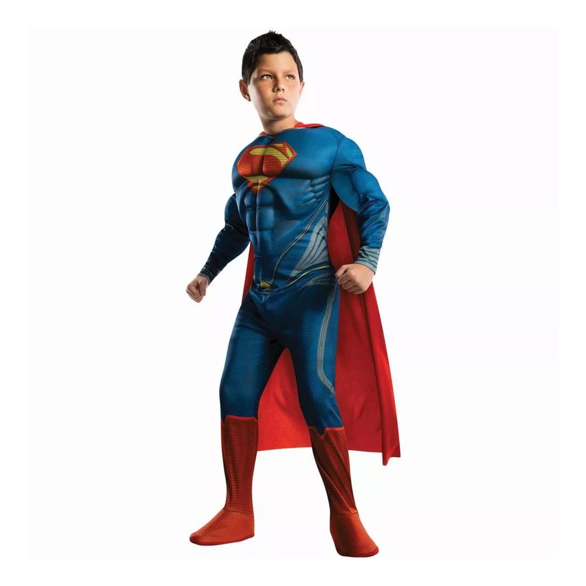 Superman Man Of Steel Deluxe Muscle Chest Costume Child | Free Shippin