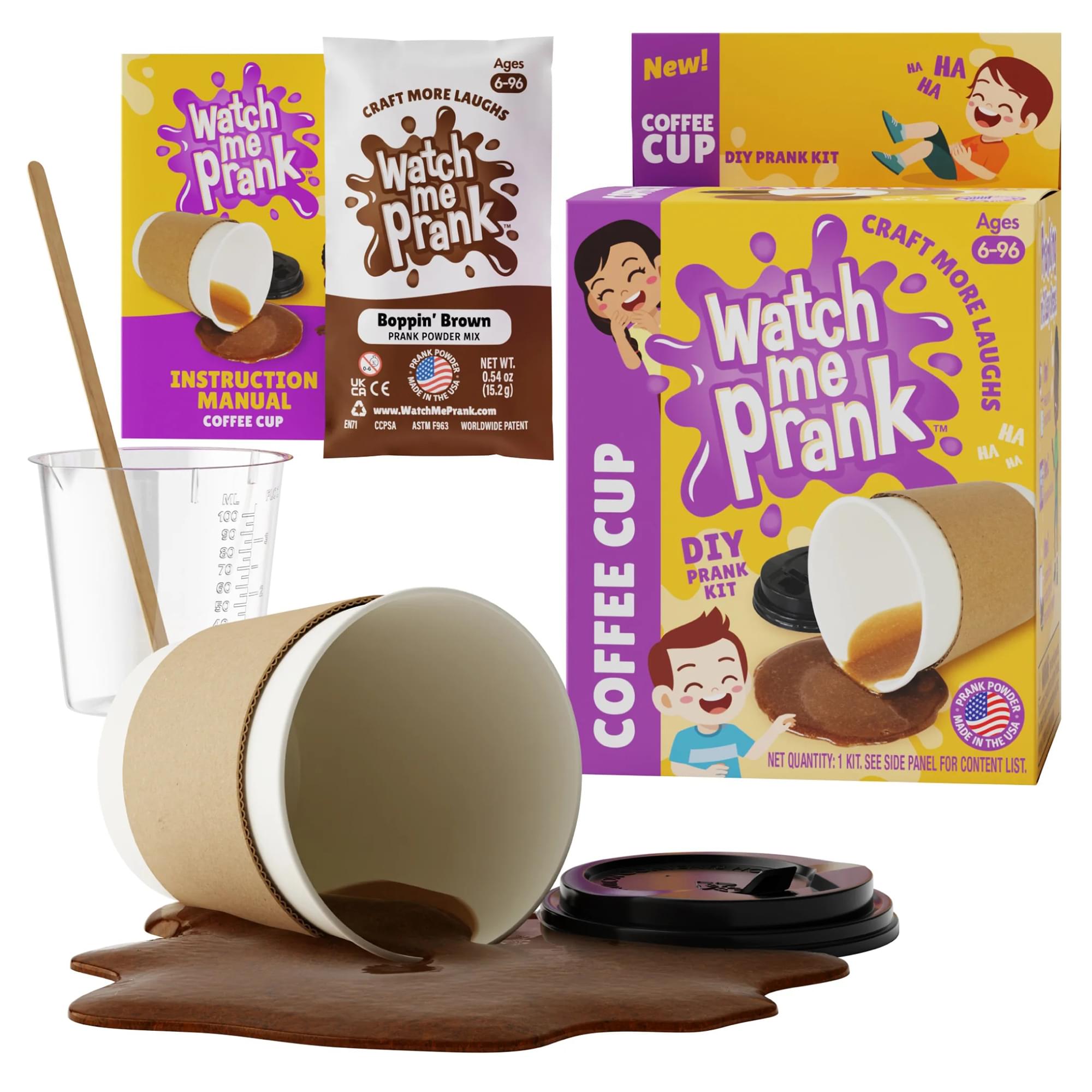 WatchMePrank DIY Prank Kit | Coffee Cup | Free Shipping