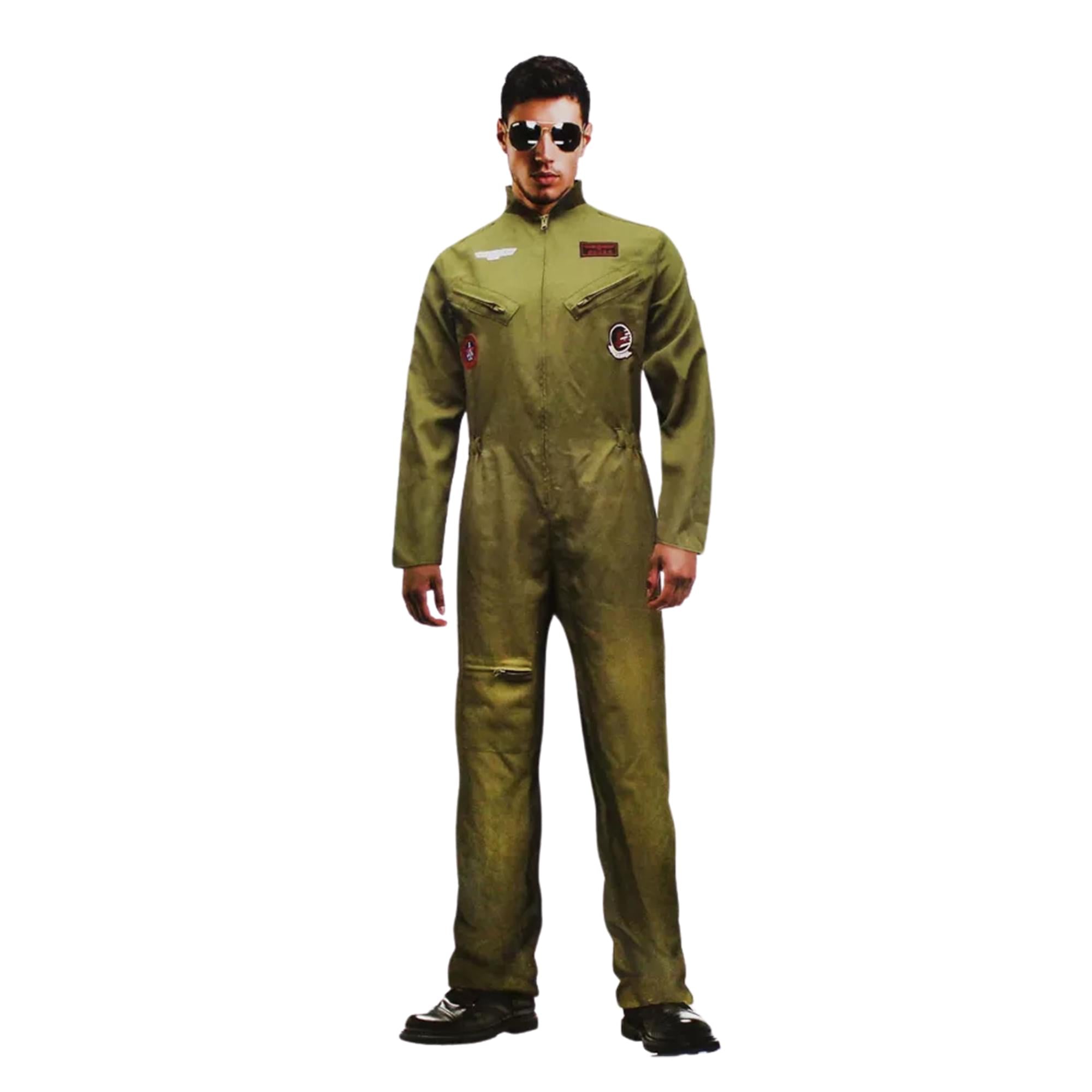 Top Gun Inspired Adult Costume Flight Suit | Free Shipping