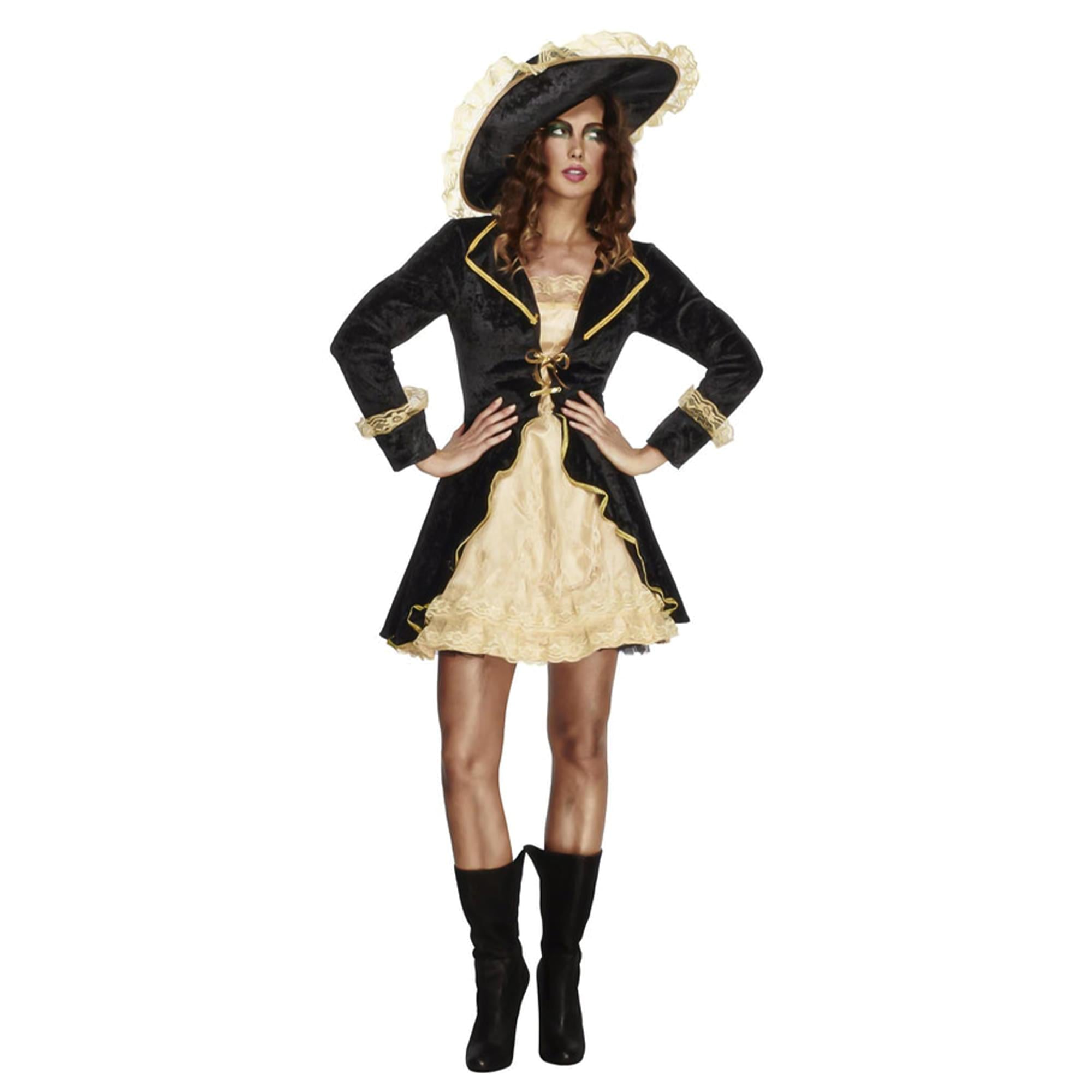 Fever Swashbuckler Black/gold Adult Costume | Free Shipping