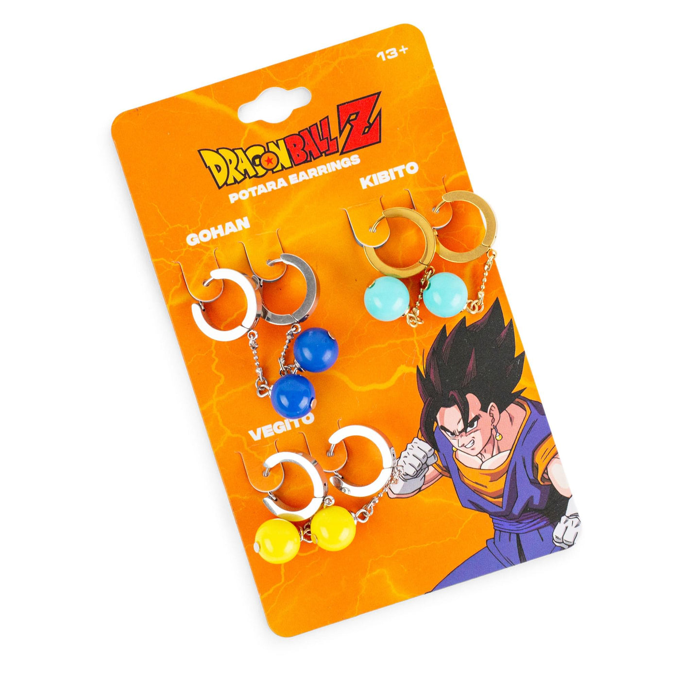 Dragon Ball Z Potara Fusion Earrings Set Of 3 | Free Shipping