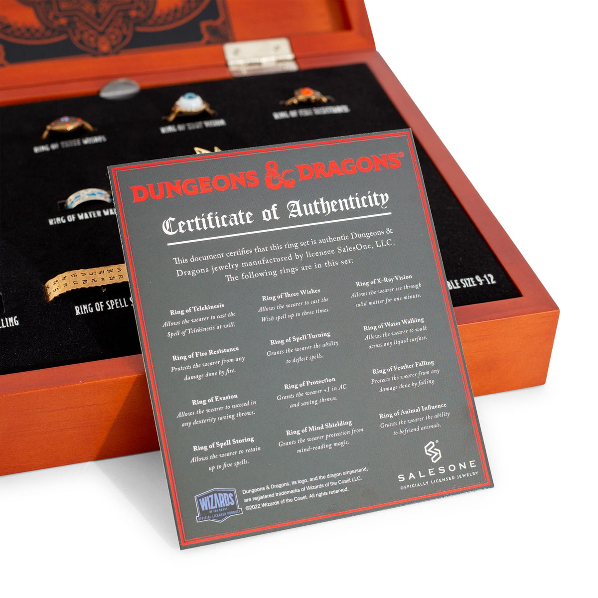 D&D Honor Among Thieves Brass Ring Set of 12 | Free Shipping