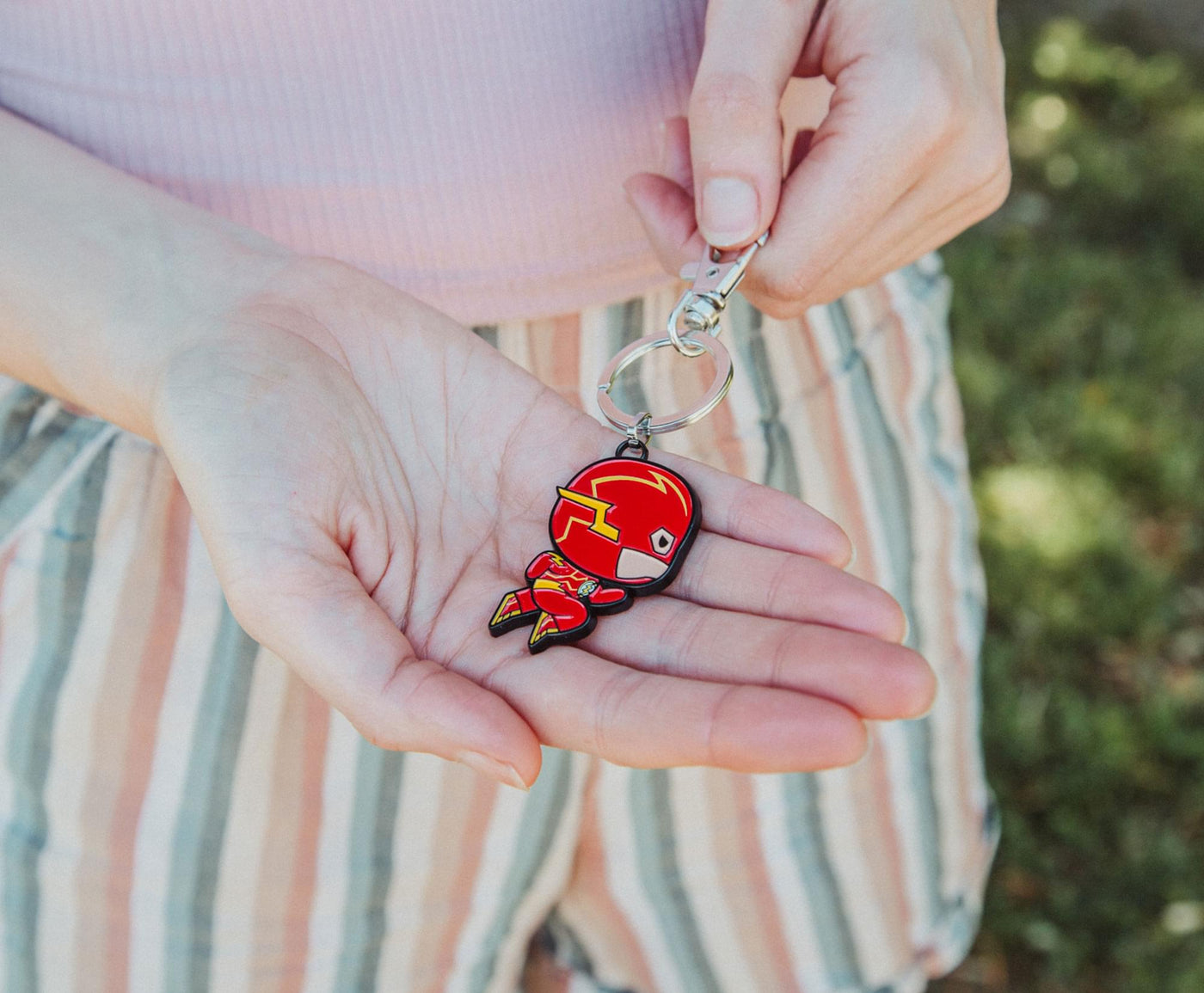 DC Chibi The Flash Metal Keychain | Free Shipping