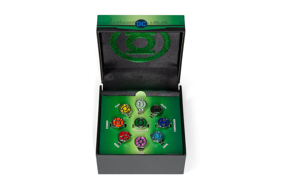 DC Comics Green Lantern Corps Adjustable Ring Set | Free Shipping