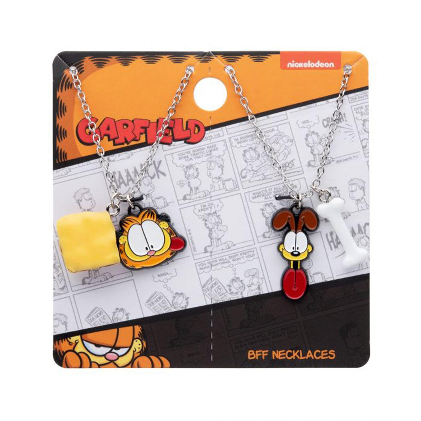 Garfield and Odie Enamel Pendant Necklace Set | Free Shipping