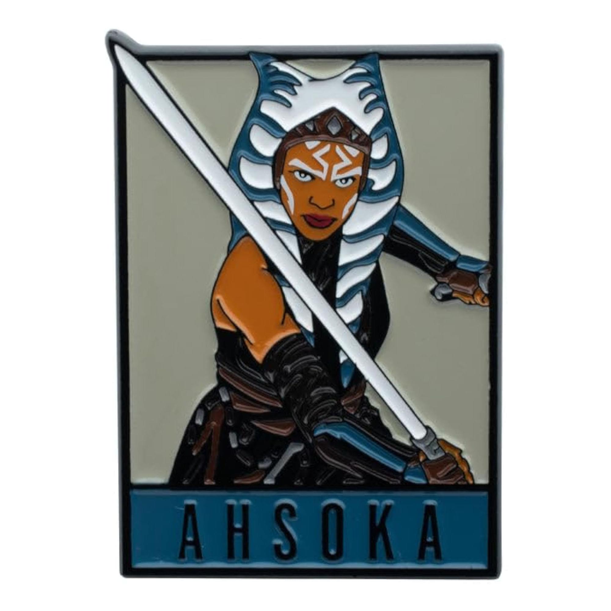 Star Wars Ahsoka Enamel Card Pin | Free Shipping