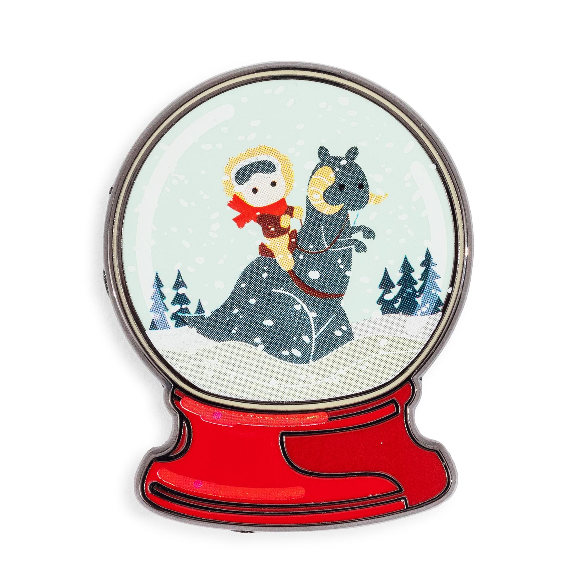 Star Wars Holiday Tauntaun Winter Snow Globe Pin | Free Shipping