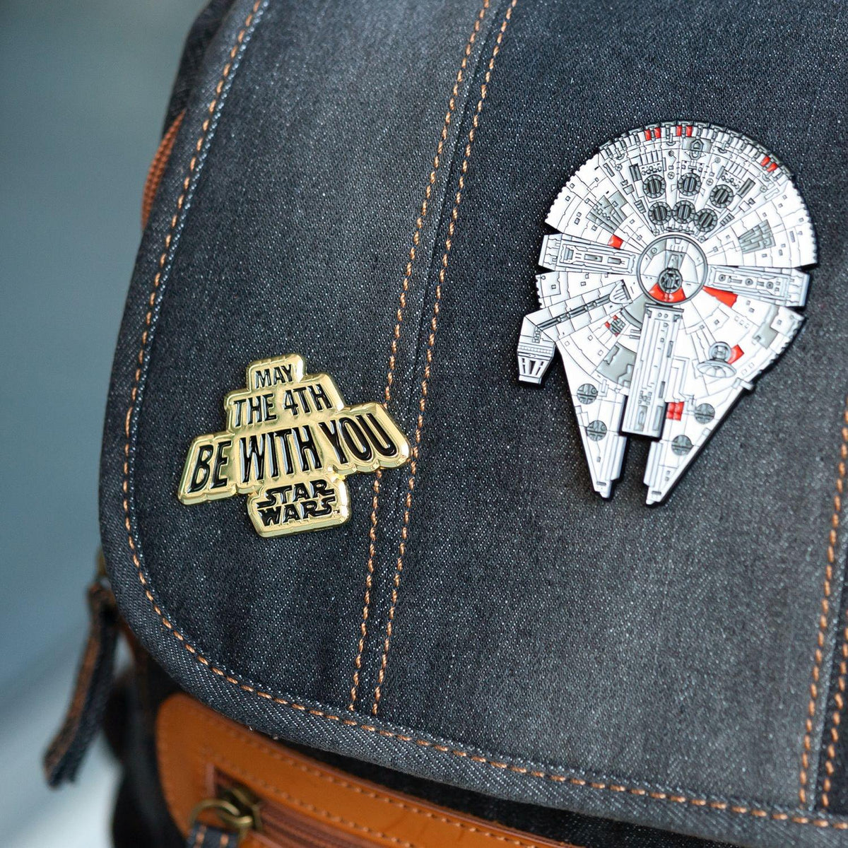 Star Wars Exclusive May The 4th Enamel Pin - Black On Gold | Free Ship