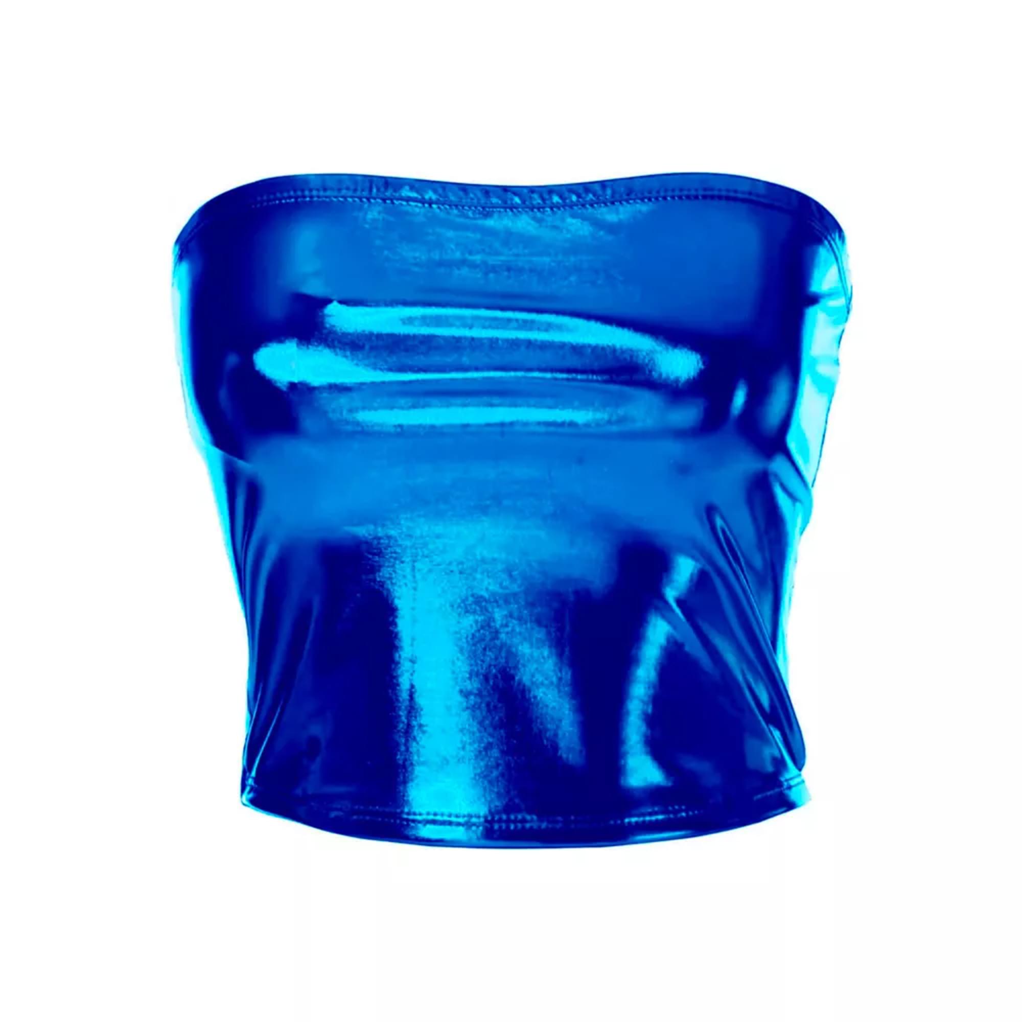 Liquid Metal Bandeau - Blue | Free Shipping