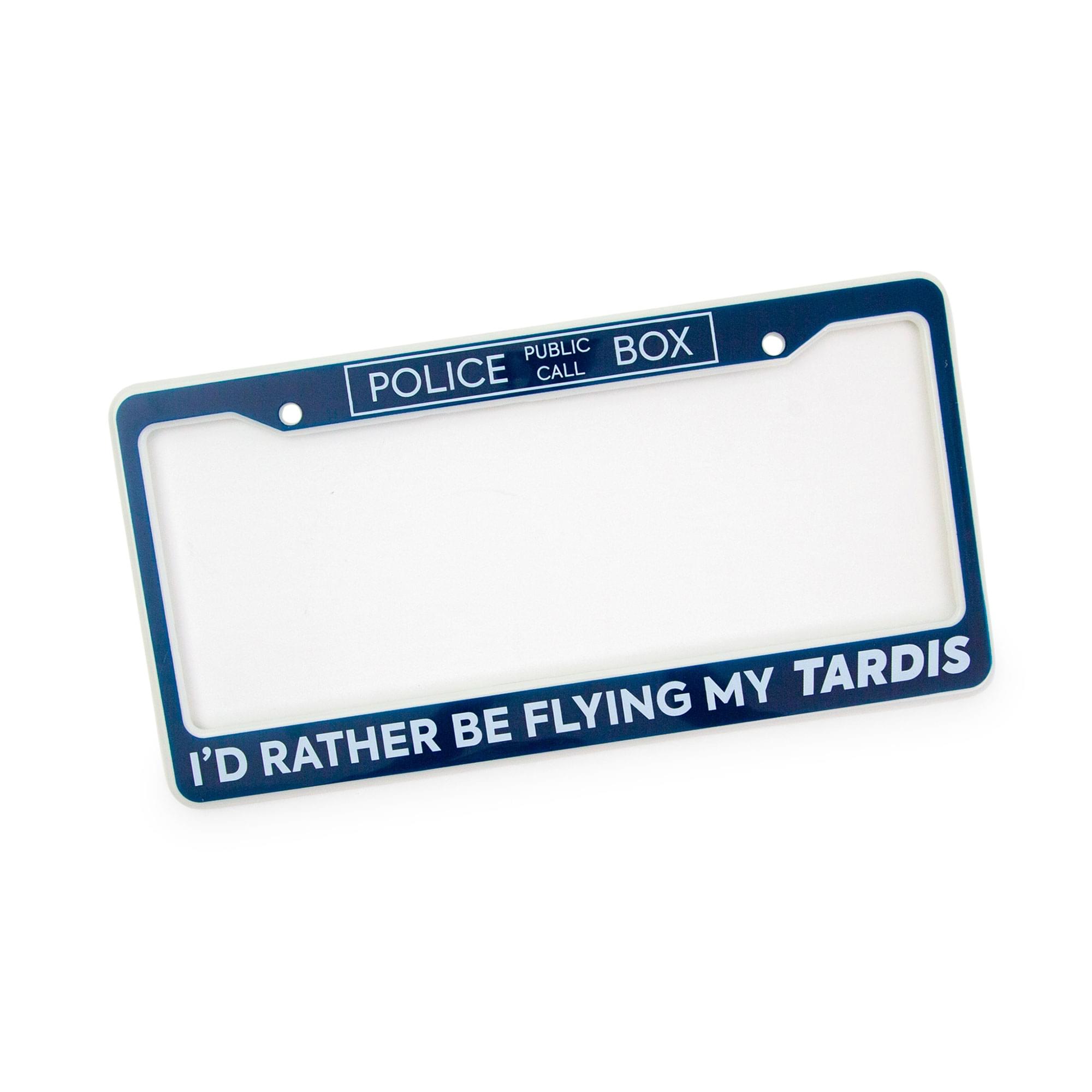 Doctor Who TARDIS Plastic License Plate Frame | Free Shipping