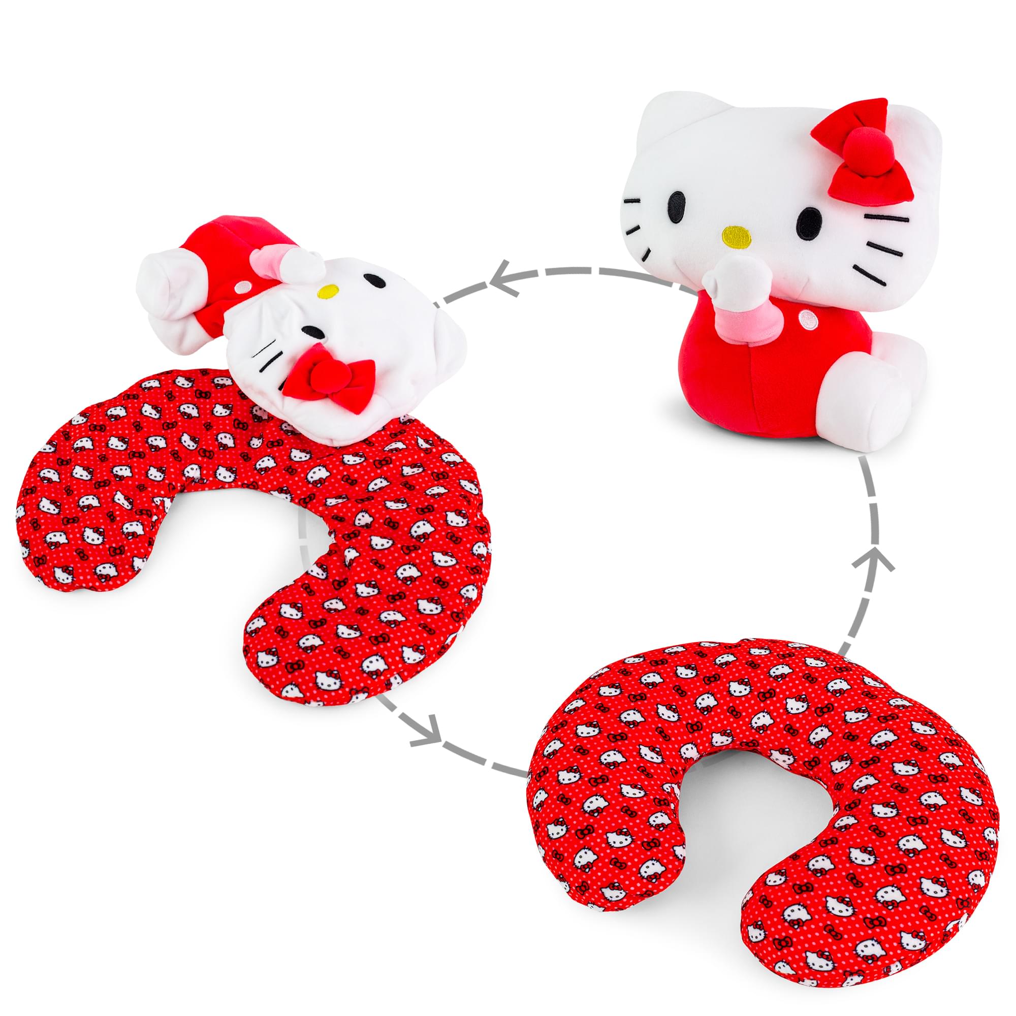 Sanrio Hello Kitty Reversible Neck Roll and Plush | Free Shipping