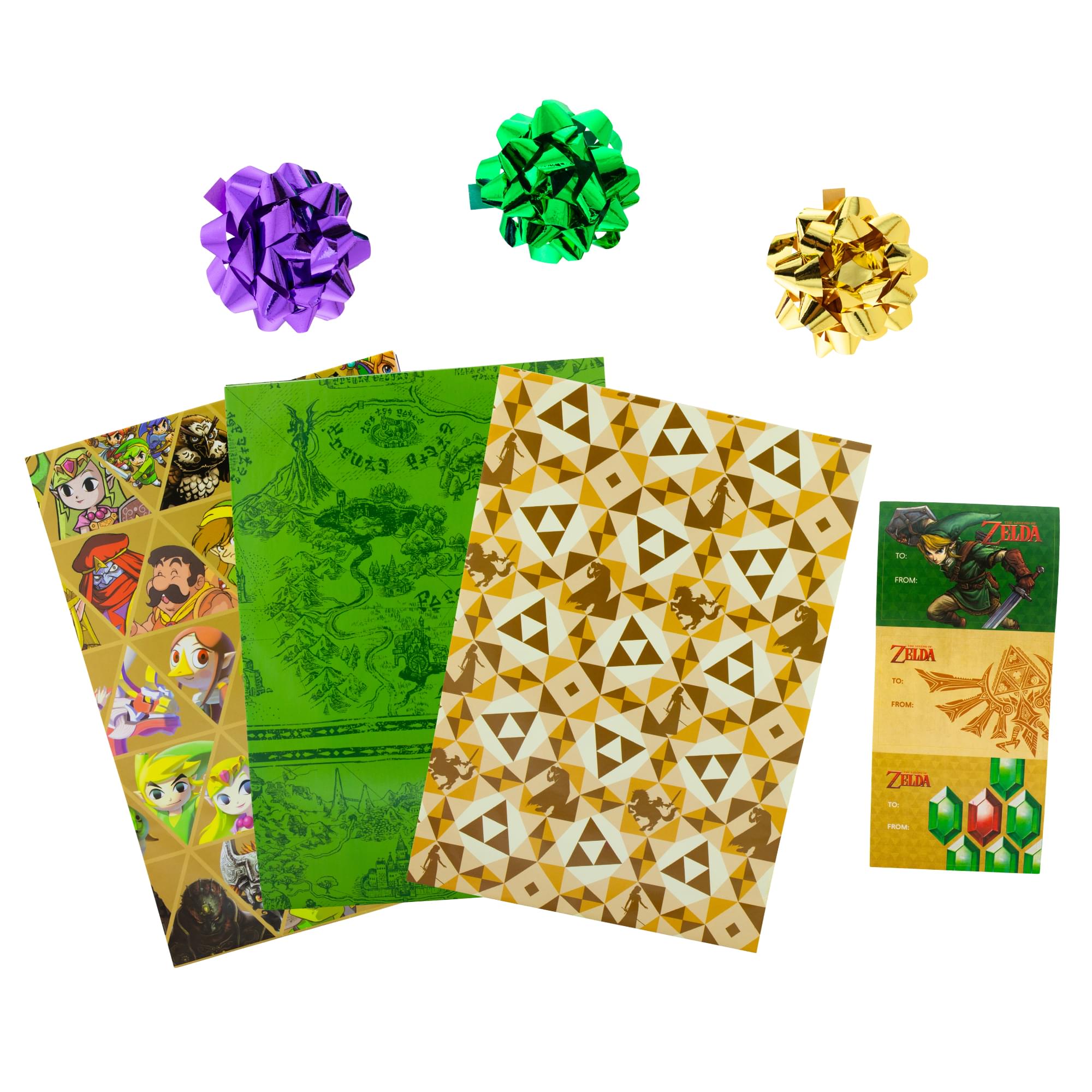 Legend of Zelda 9-Piece Wrapping Paper Kit | Free Shipping