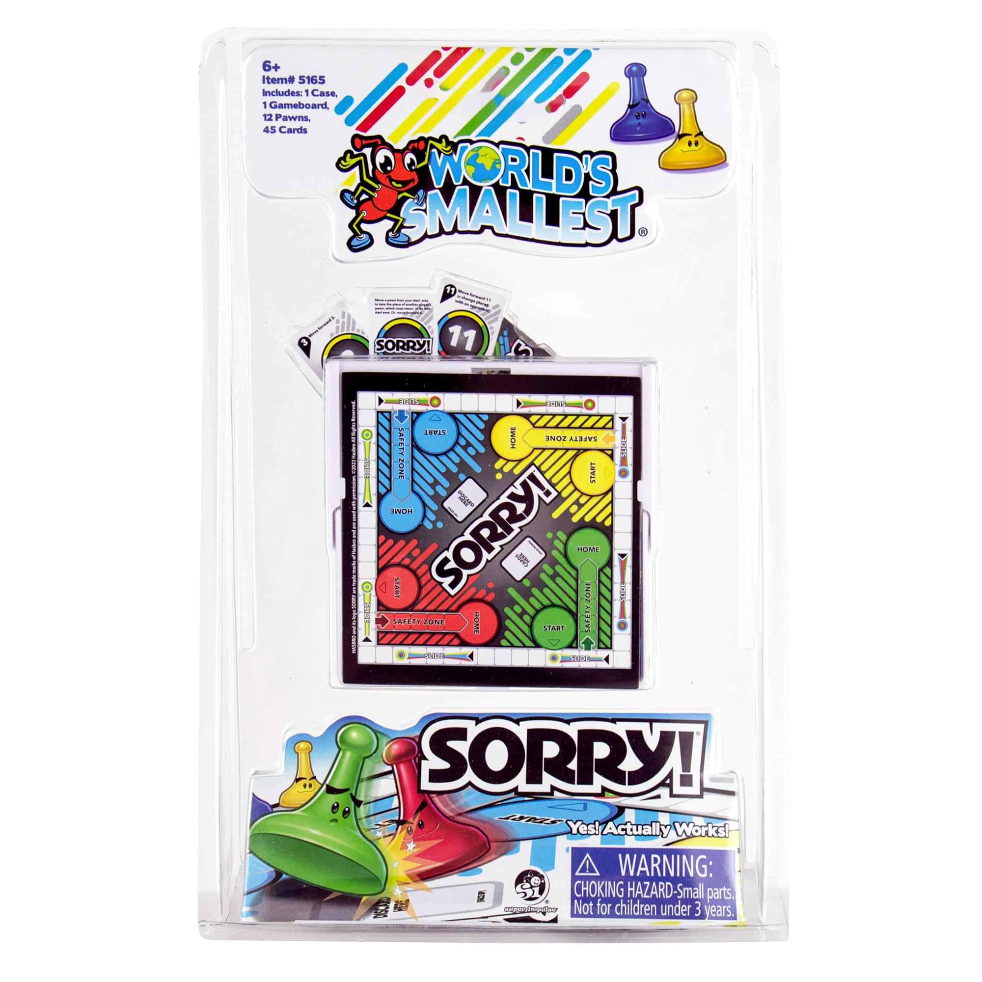 Worlds Smallest Sorry Board Game | Free Shipping