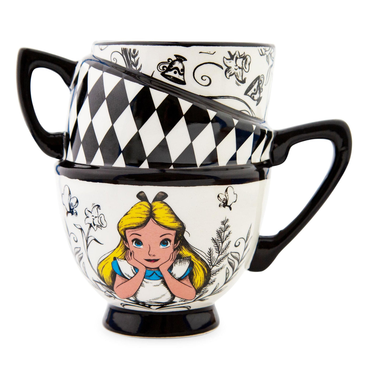 Alice In Wonderland Stacked Mugs 20oz Sculpted Mug | Free Shipping