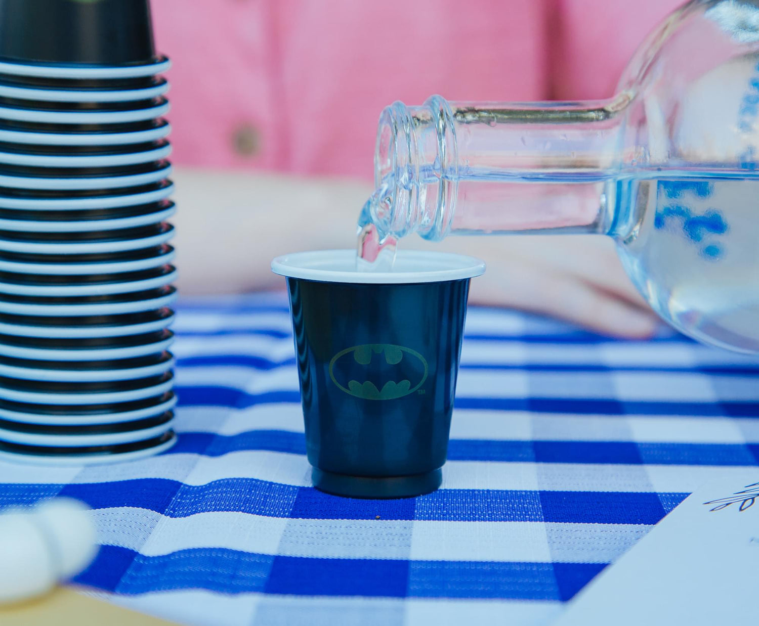 Batman Logo 2oz Disposable Plastic Mini Cups | 20 Pack | Free Shipping