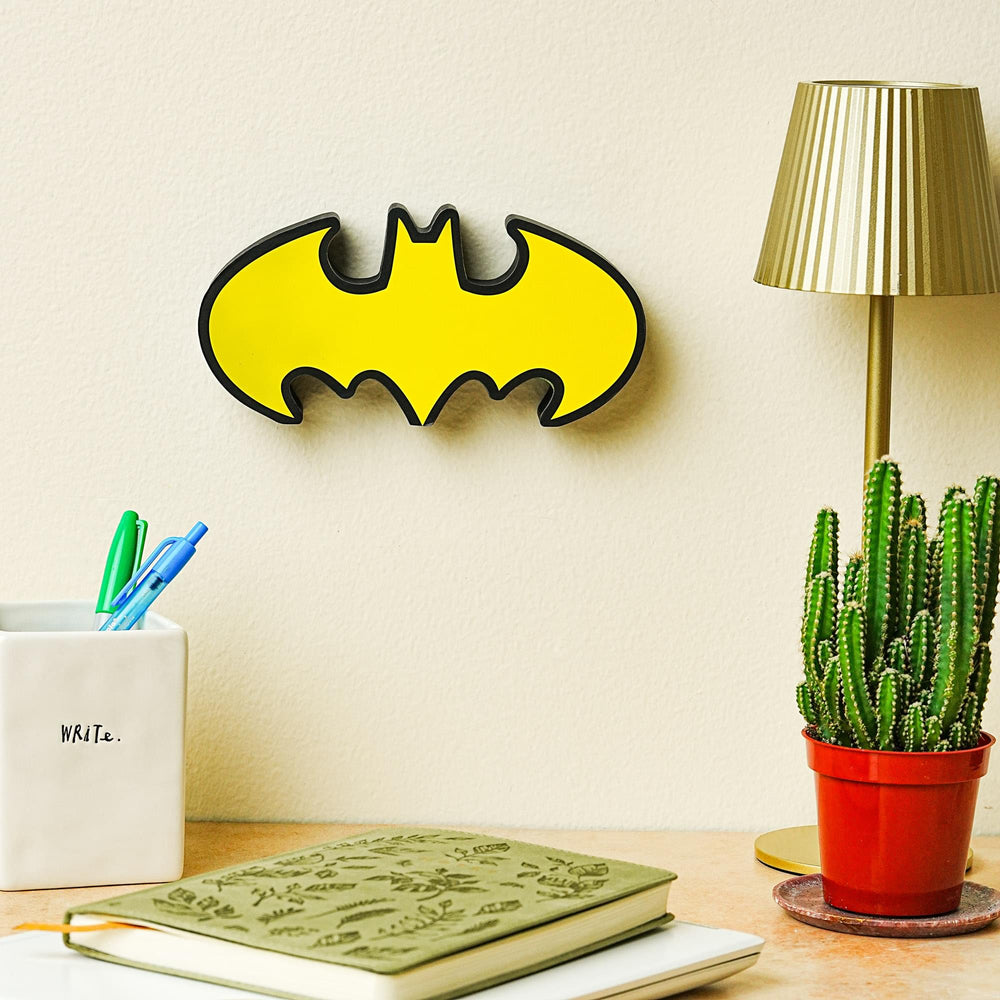 DC Batman Emblem Large Die Cut MDF Box Wall Sign | Free Shipping