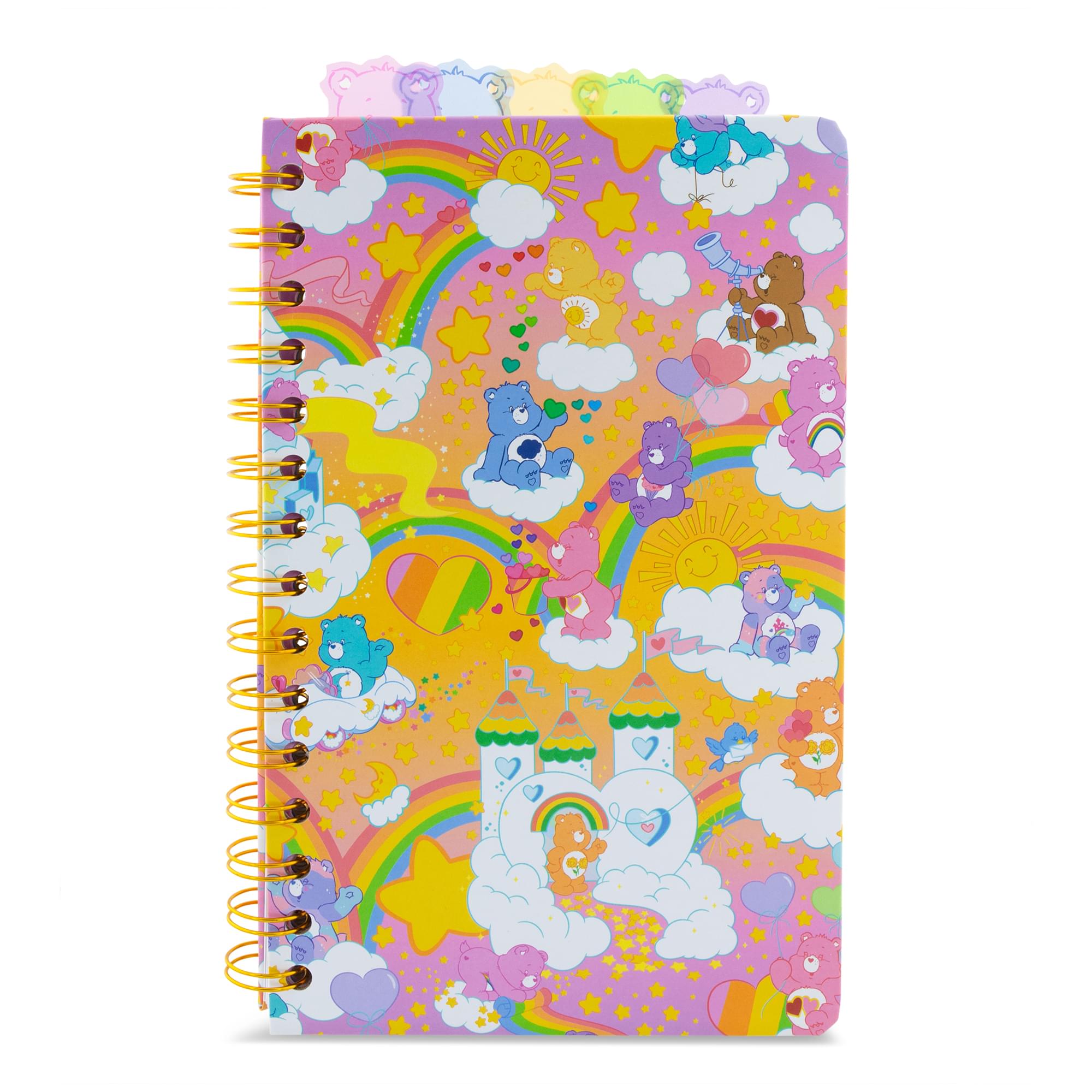 Care Bears 8 x 5 Inch 5-Tab Spiral Notebook | Free Shipping