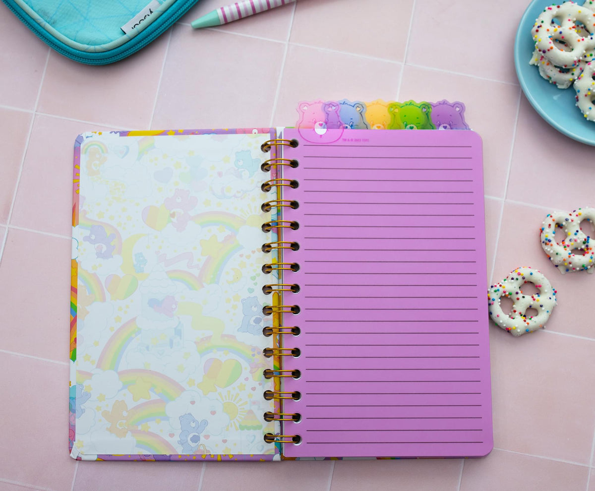 Care Bears 8 x 5 Inch 5-Tab Spiral Notebook | Free Shipping