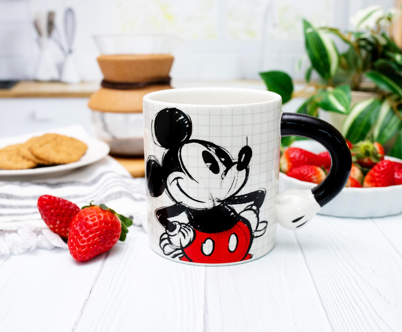 Disney Mickey Mouse 20oz Mug with Sculpted Handle | Free Shipping