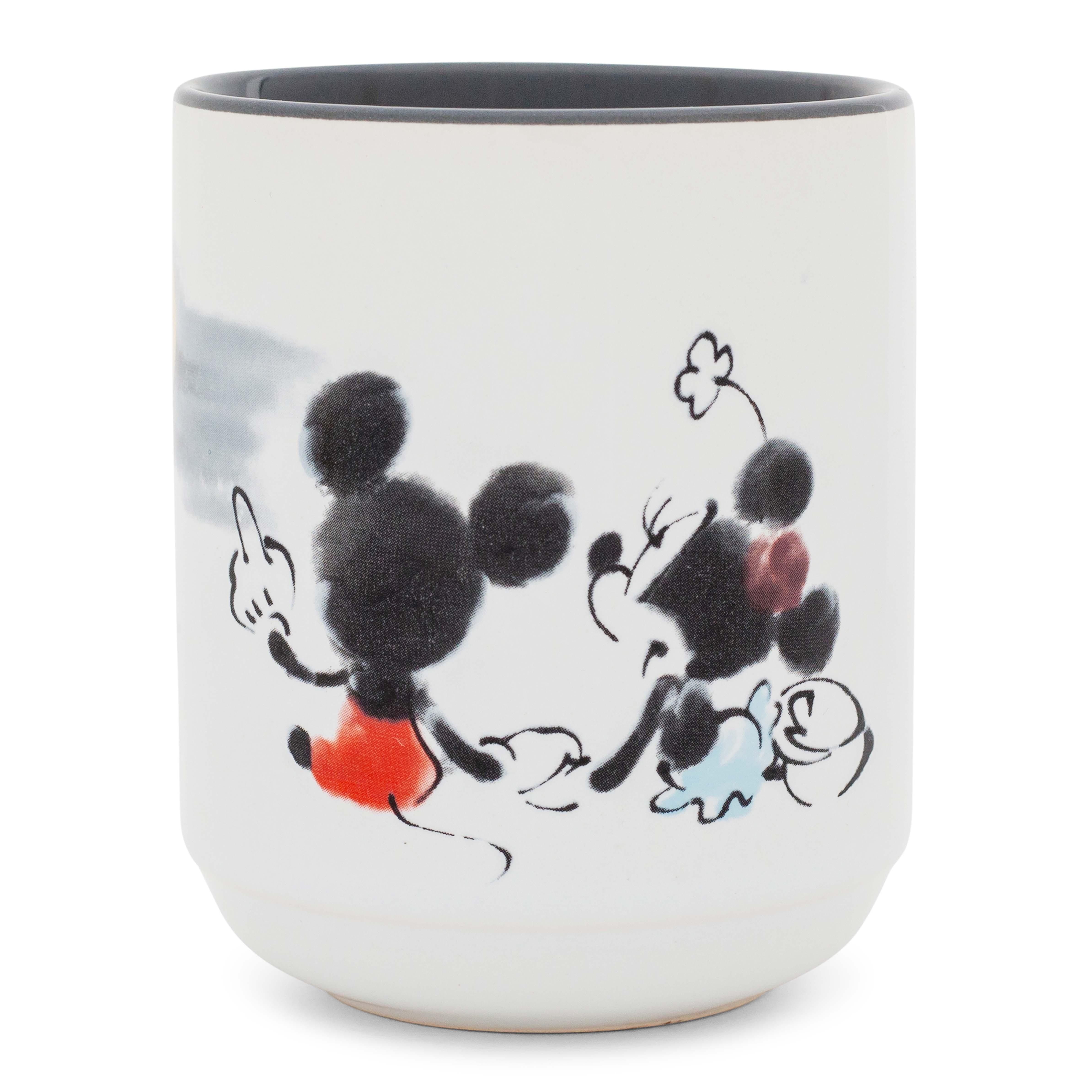 Mickey and Minnie Watercolor Sunset 12oz. Ceramic | Free Shipping